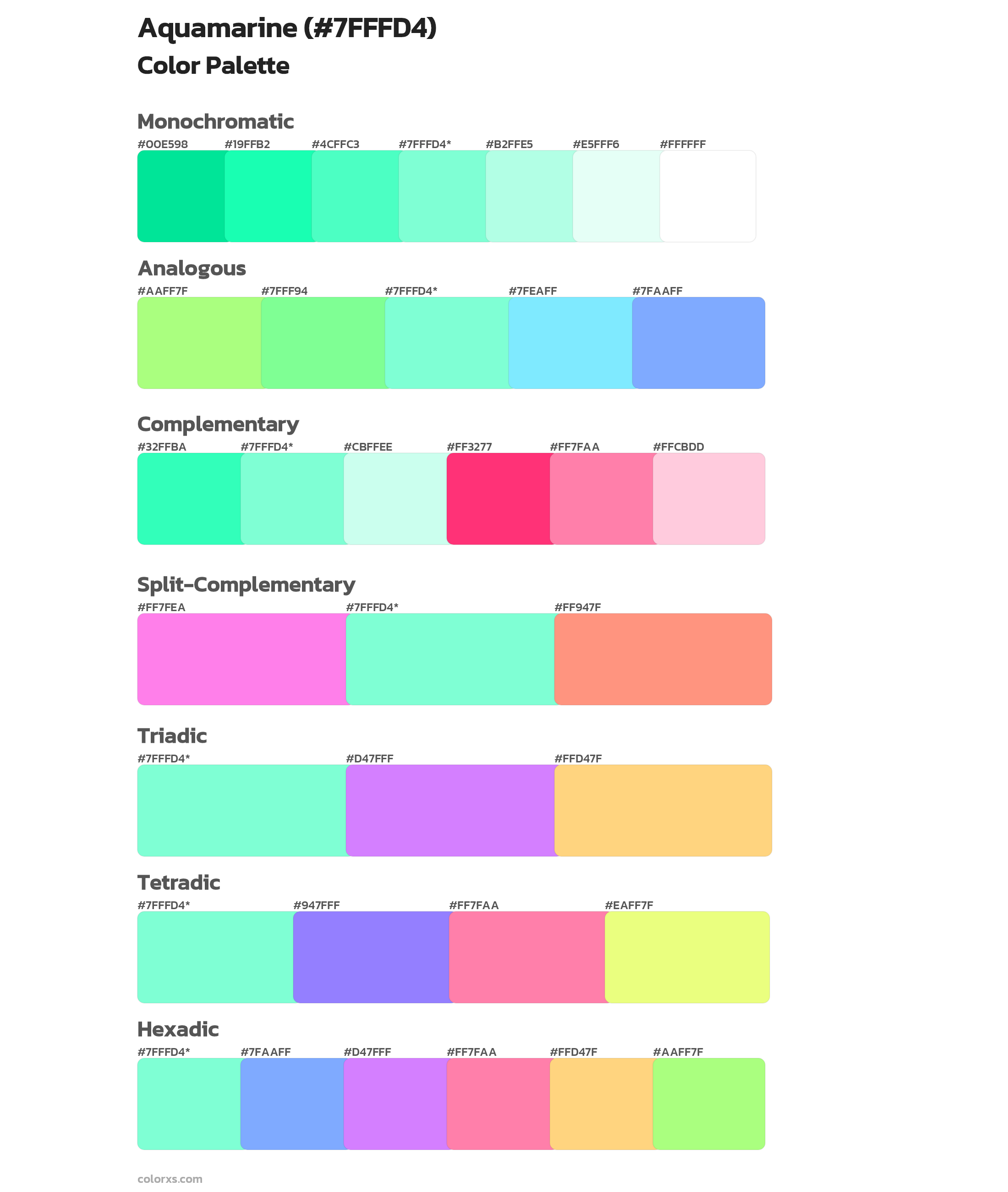 Aquamarine Color Palettes Colorxs Aquamarine Color Palettes Colorxs