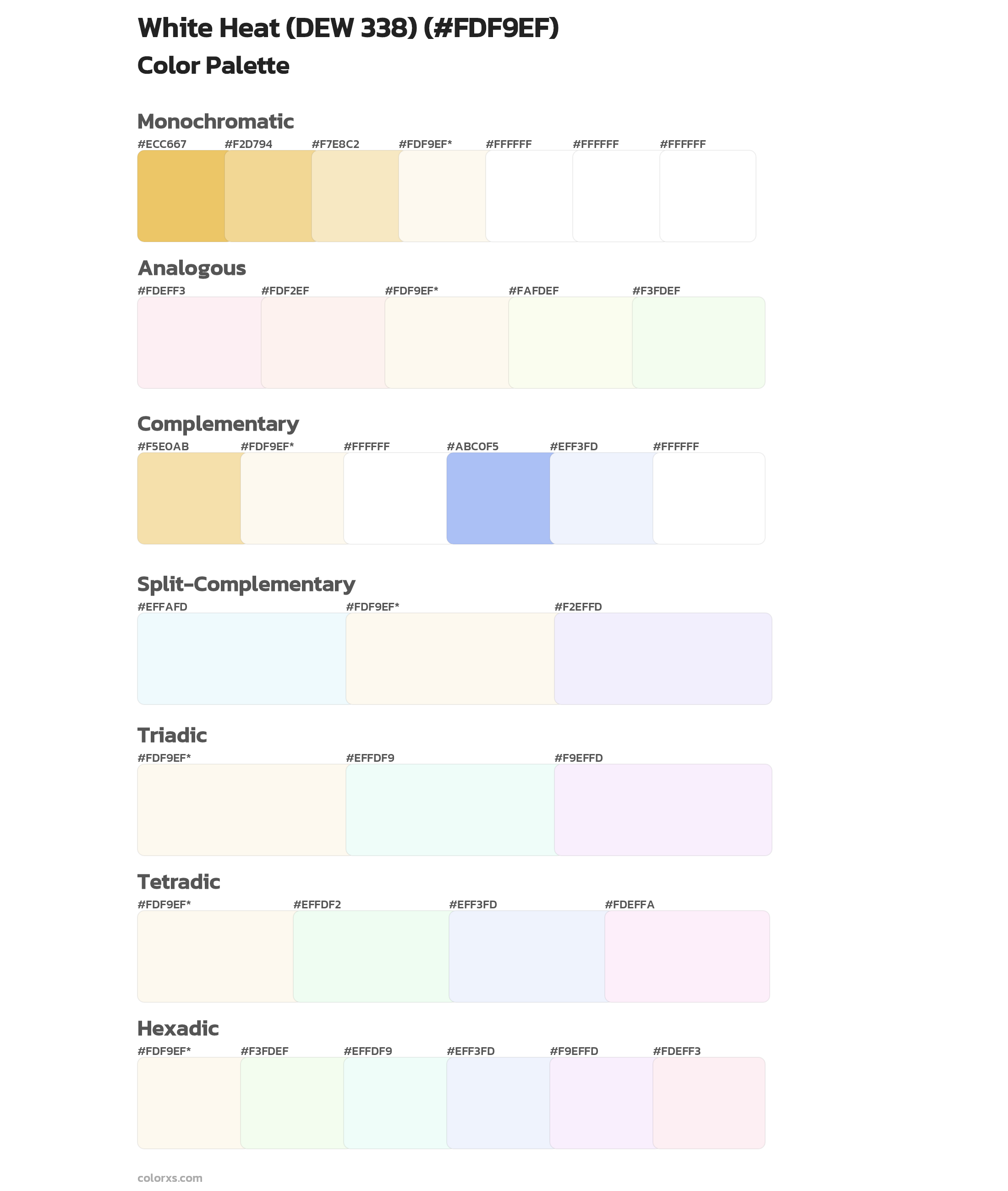 Dunn-Edwards White Heat (DEW 338) Paint coordinating colors and ...