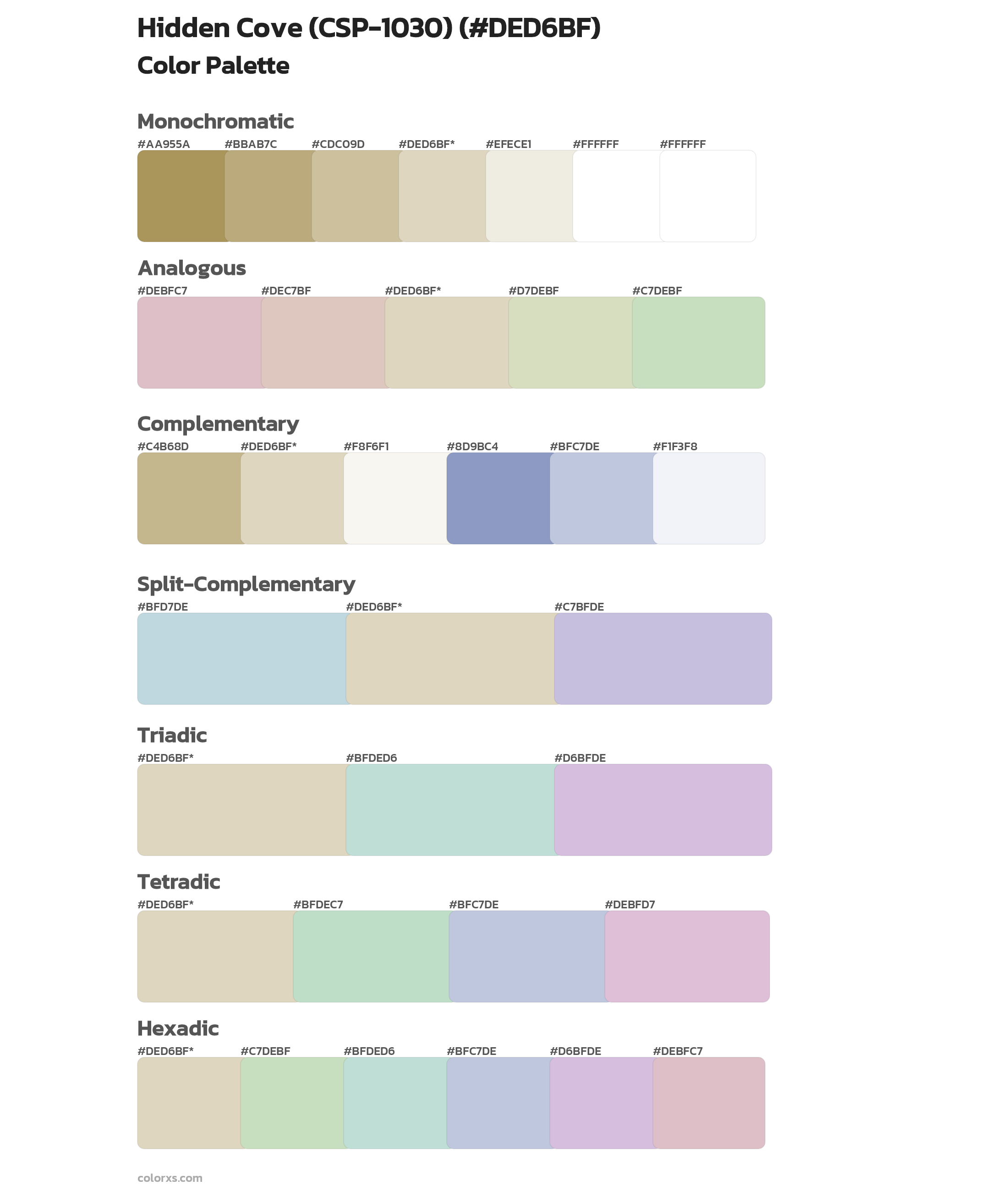 Benjamin Moore Hidden Cove (CSP-1030) Paint coordinating colors and ...