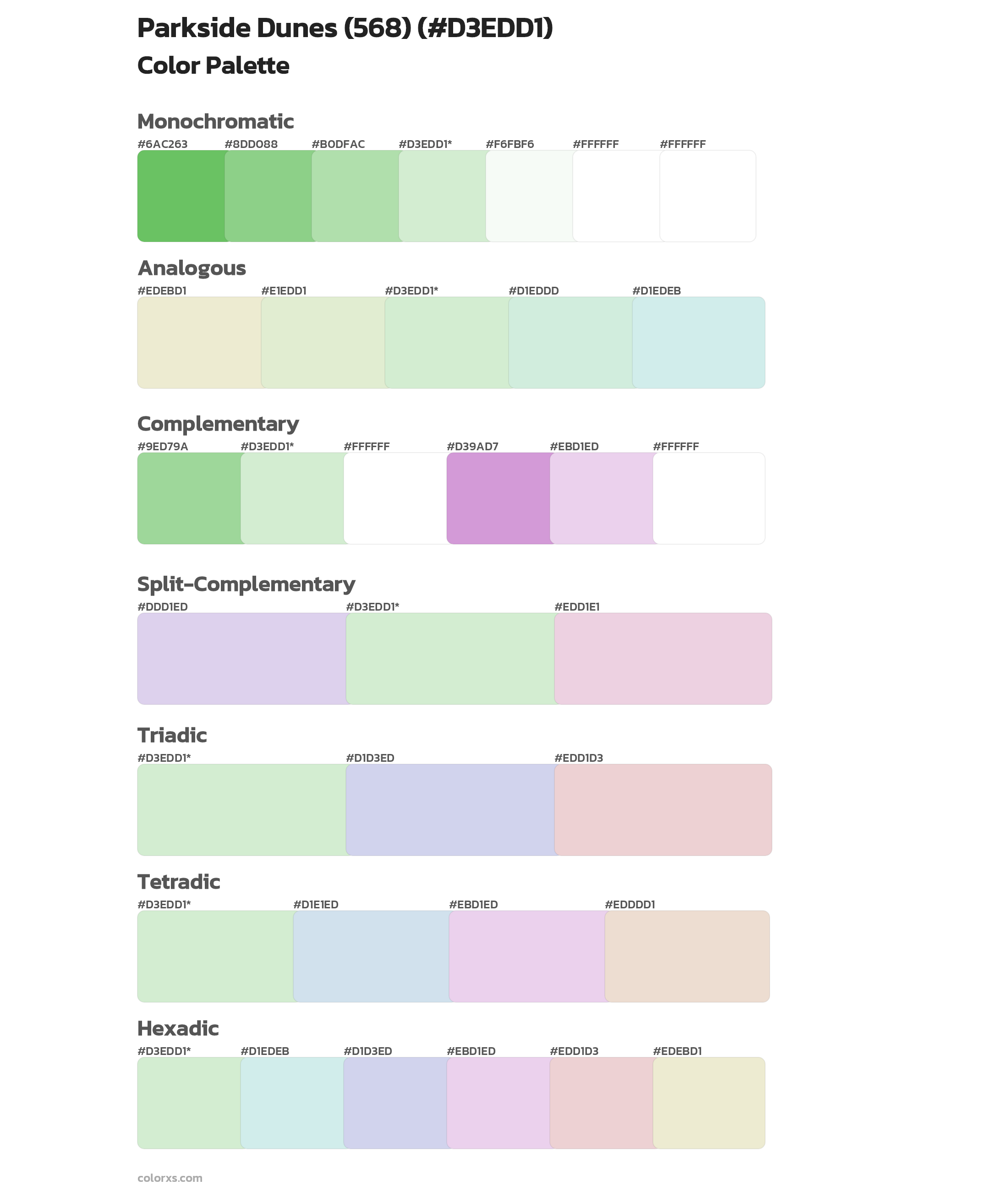 Benjamin Moore Parkside Dunes (568) Paint coordinating colors and ...