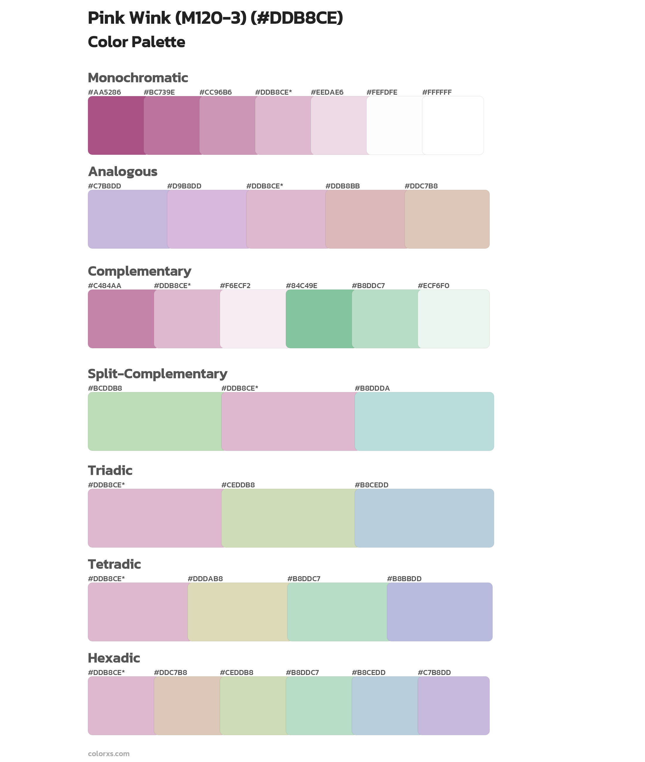 Behr Pink Wink (M120-3) Paint coordinating colors and palettes ...