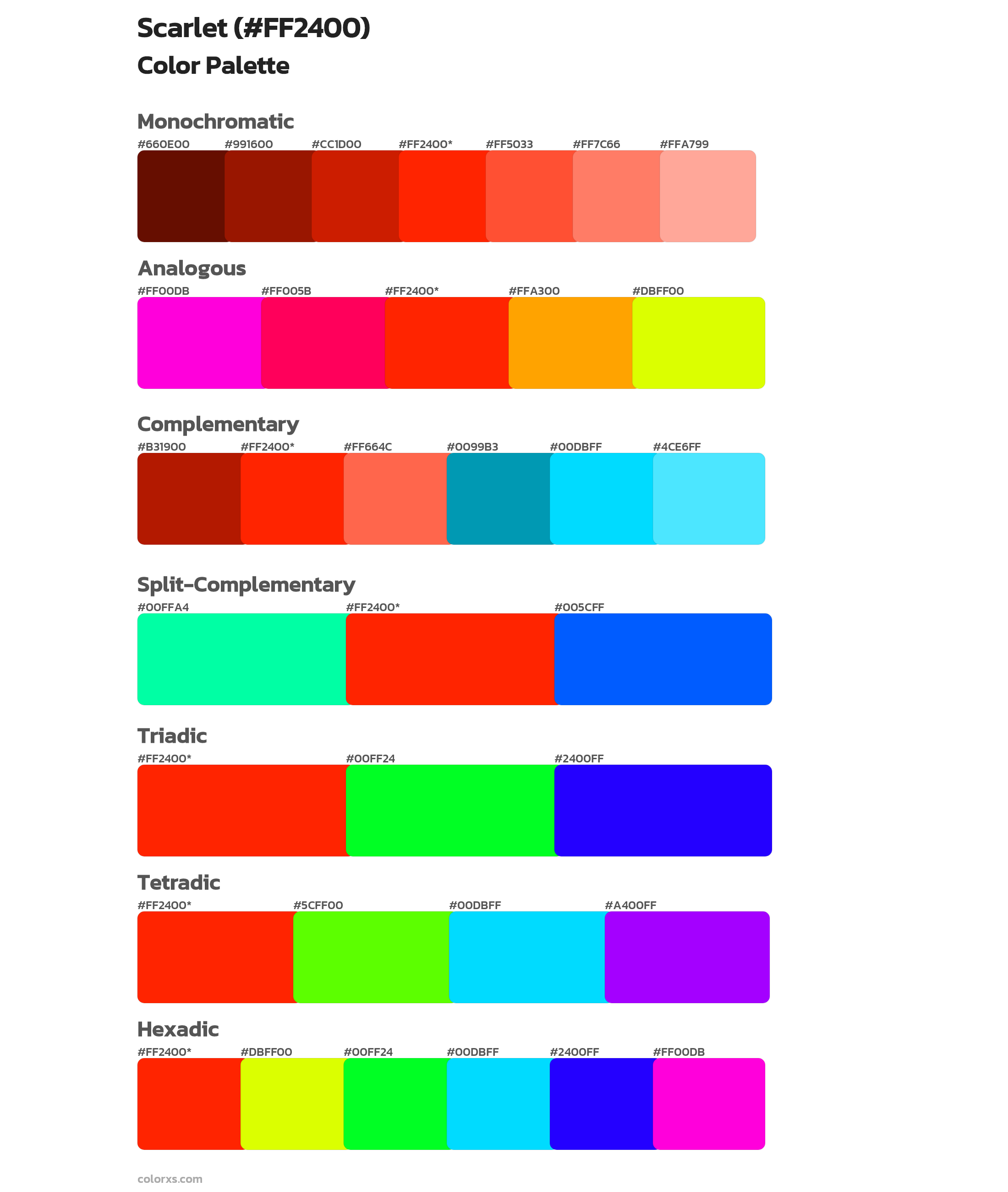 Scarlet Color Palettes Colorxs Scarlet Color Palettes Colorxs