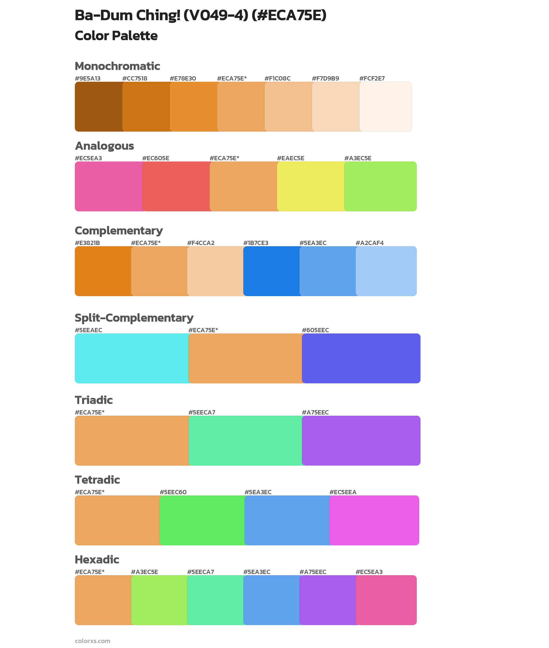 Valspar Ba-Dum Ching! (V049-4) Paint coordinating colors and palettes ...