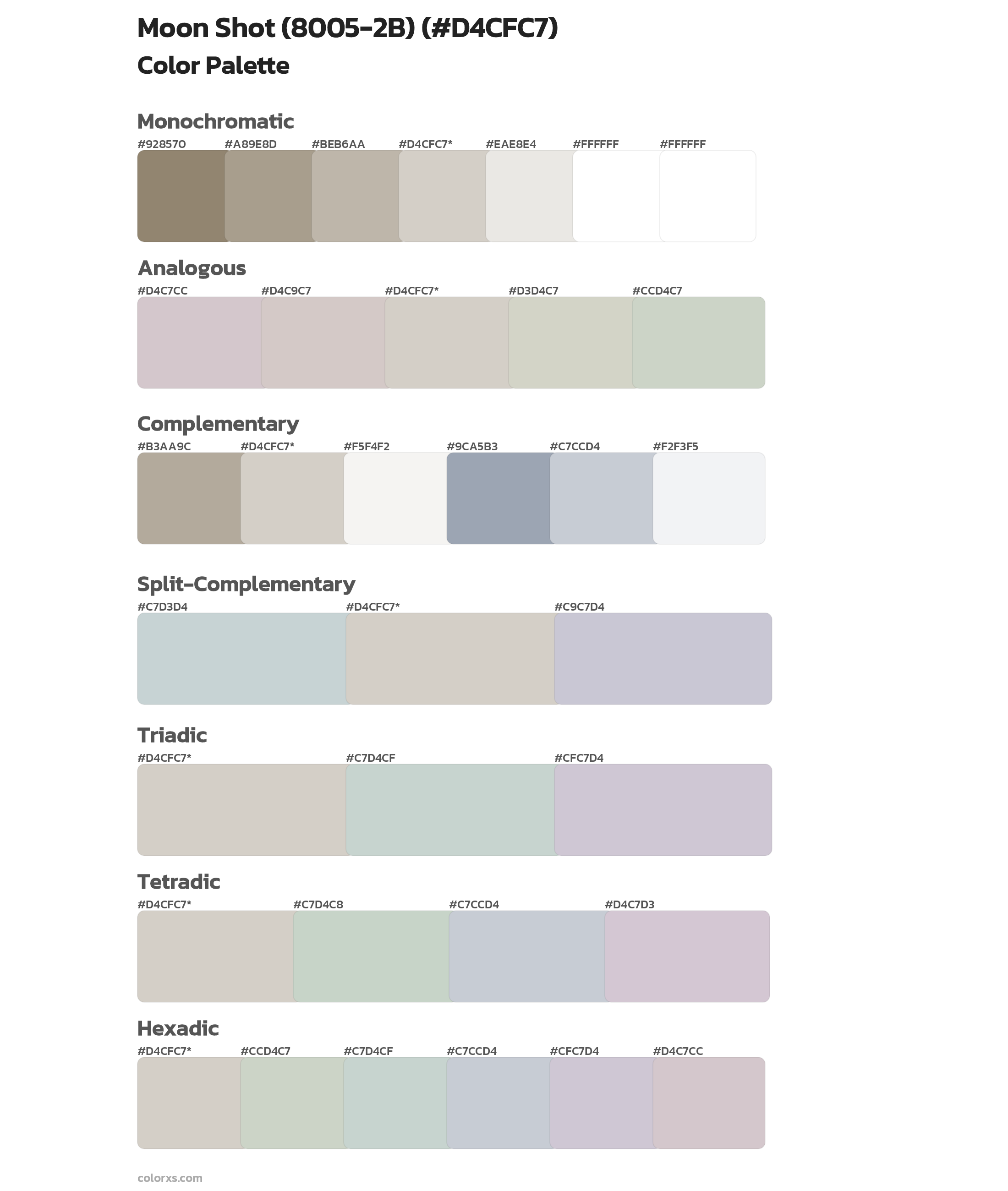 Valspar Moon Shot (8005-2B) Paint coordinating colors and palettes ...