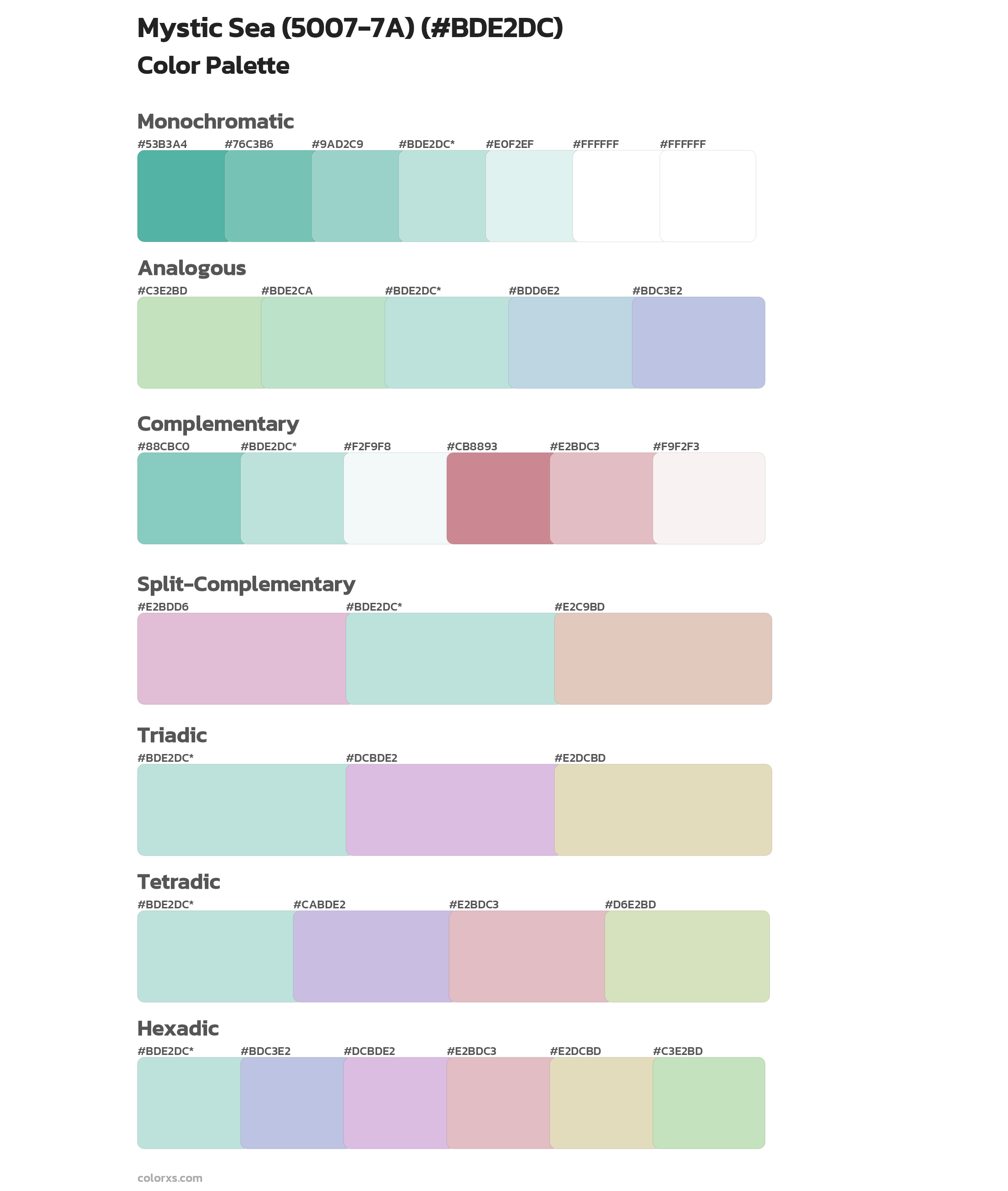 Valspar Mystic Sea (5007-7A) Paint coordinating colors and palettes ...