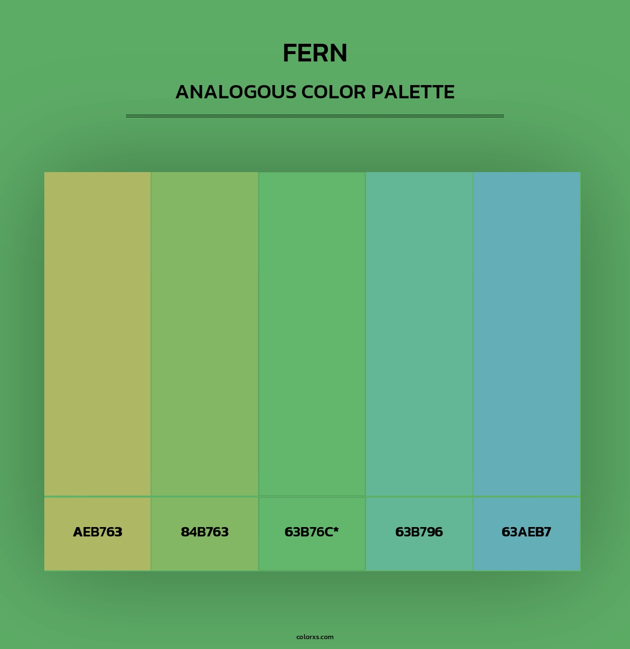 Fern color palettes - colorxs.com