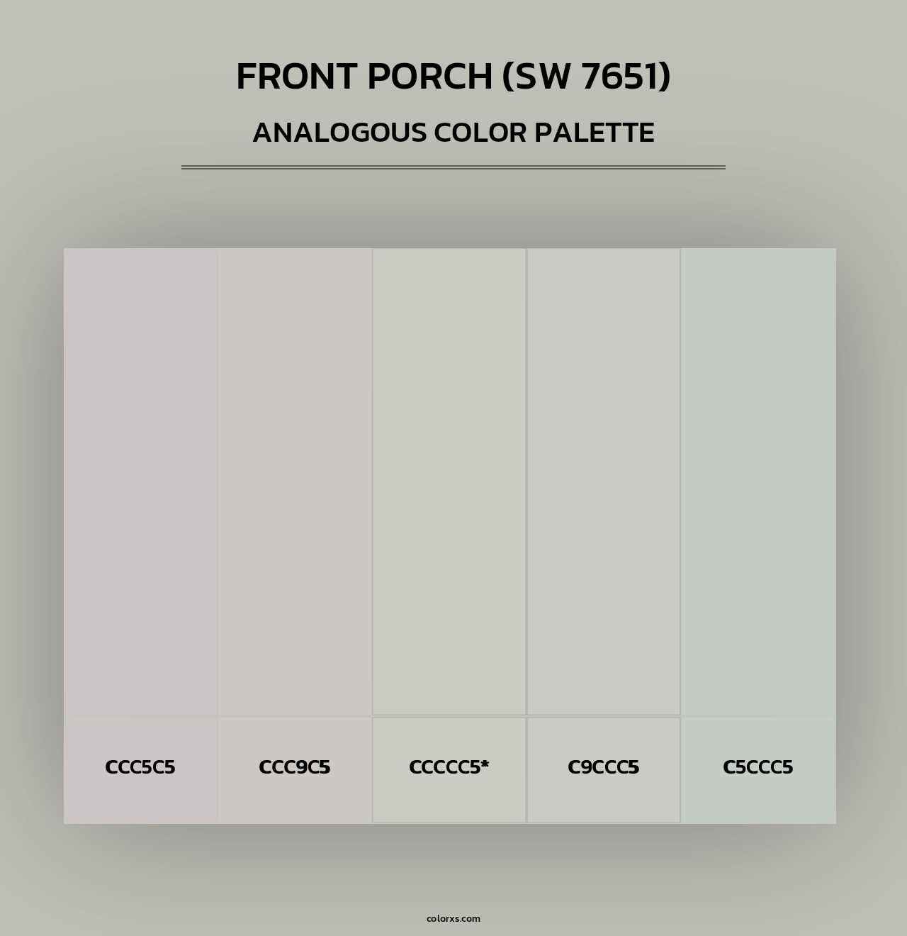 Sherwin Williams Front Porch (SW 7651) Paint coordinating colors and ...