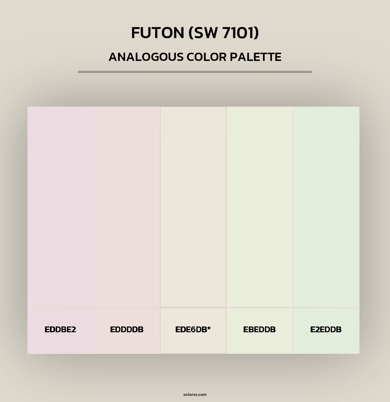 Sherwin Williams Futon (SW 7101) Paint coordinating colors and palettes ...
