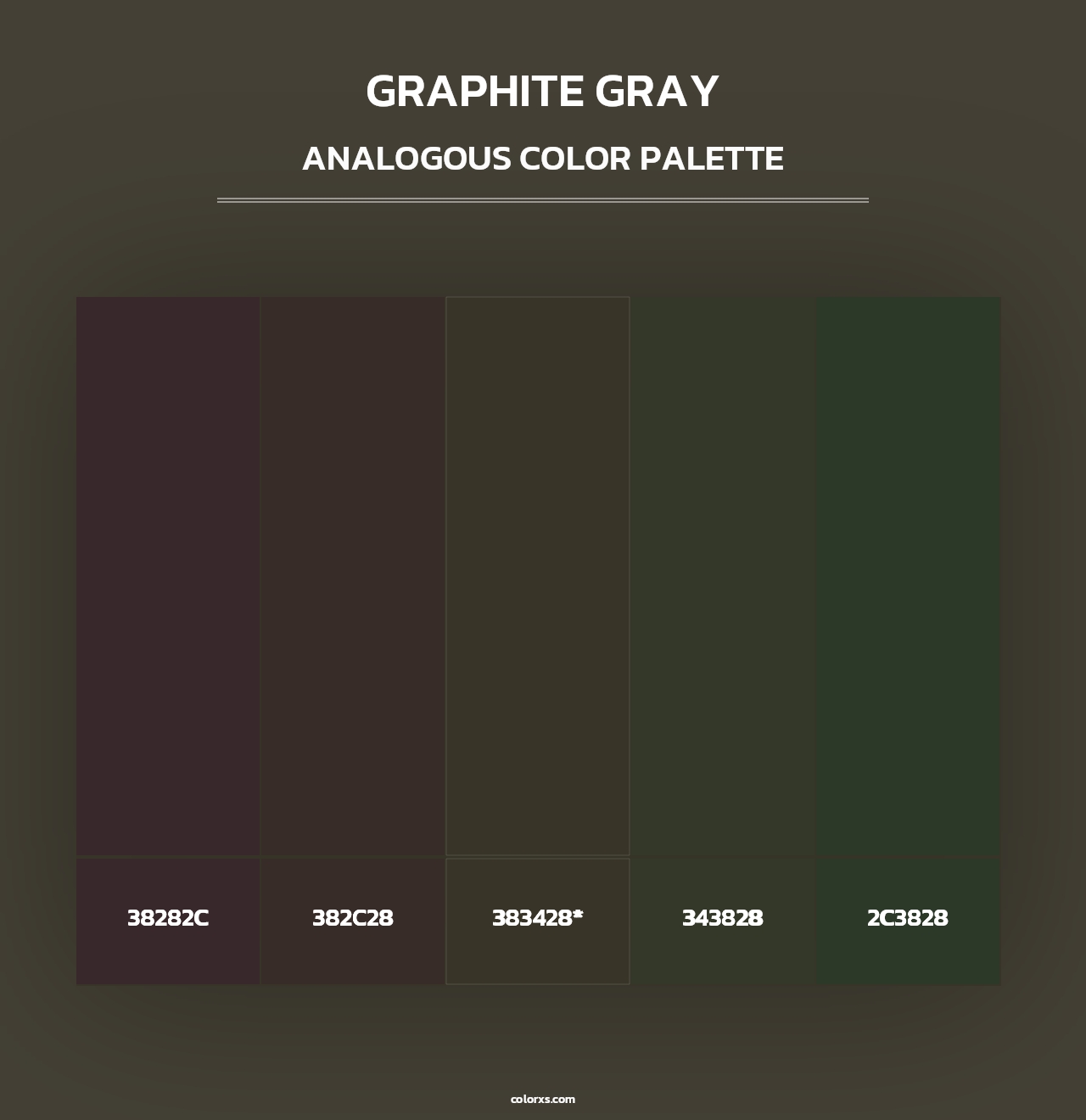 Graphite Gray color palettes - colorxs.com
