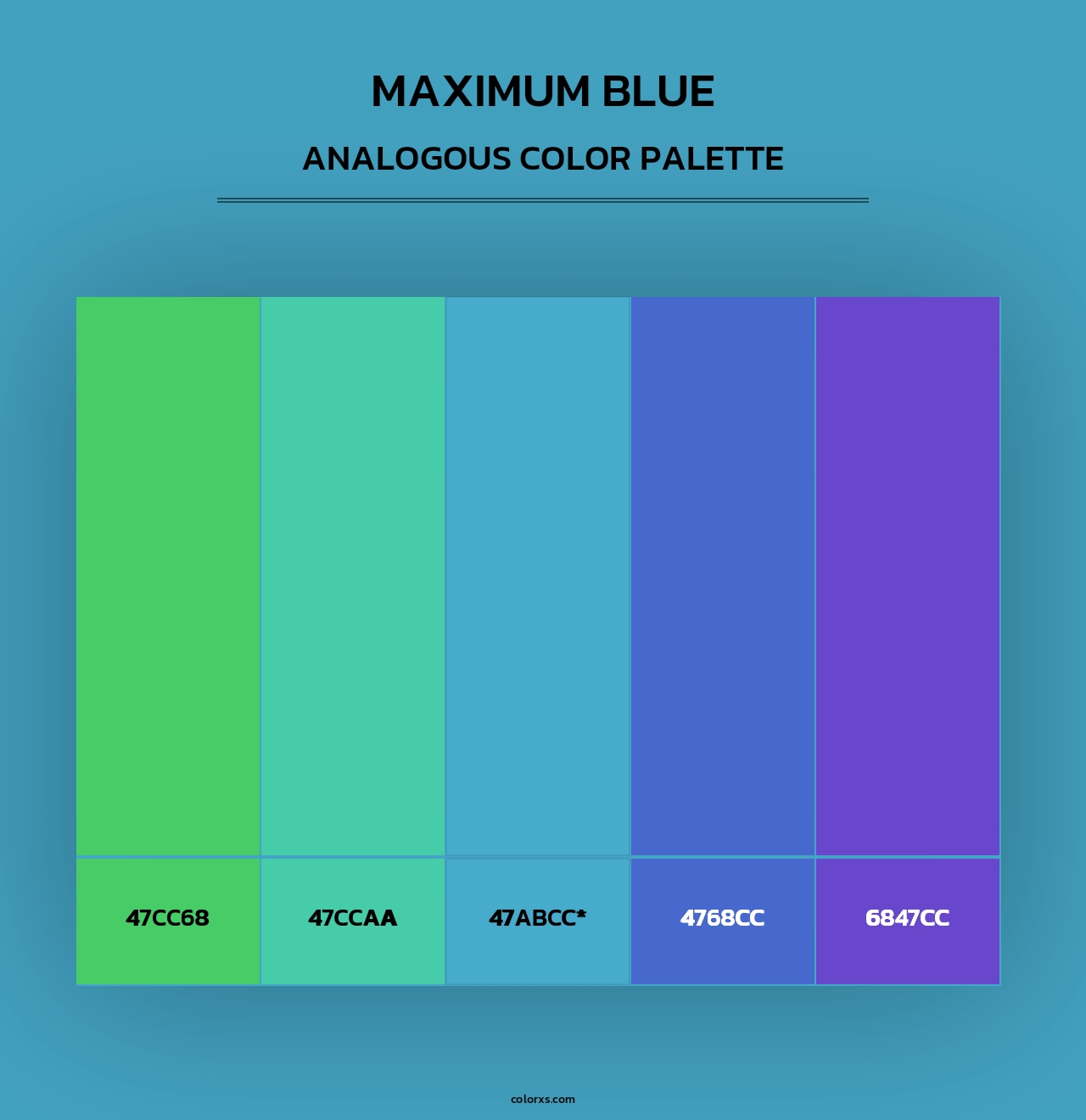 Maximum Blue color palettes - colorxs.com