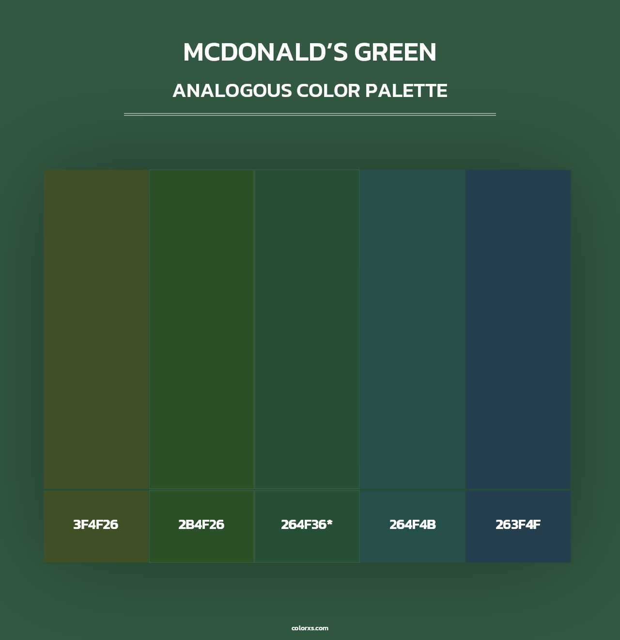 McDonald’s Green color palettes - colorxs.com
