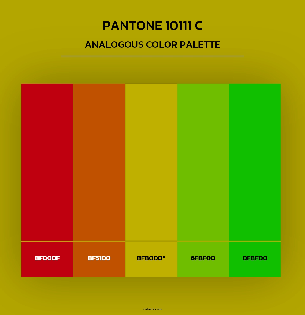 PANTONE 10111 C color palettes - colorxs.com