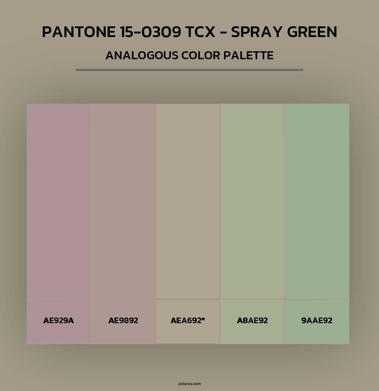 PANTONE 15-0309 TCX - Spray Green color palettes - colorxs.com