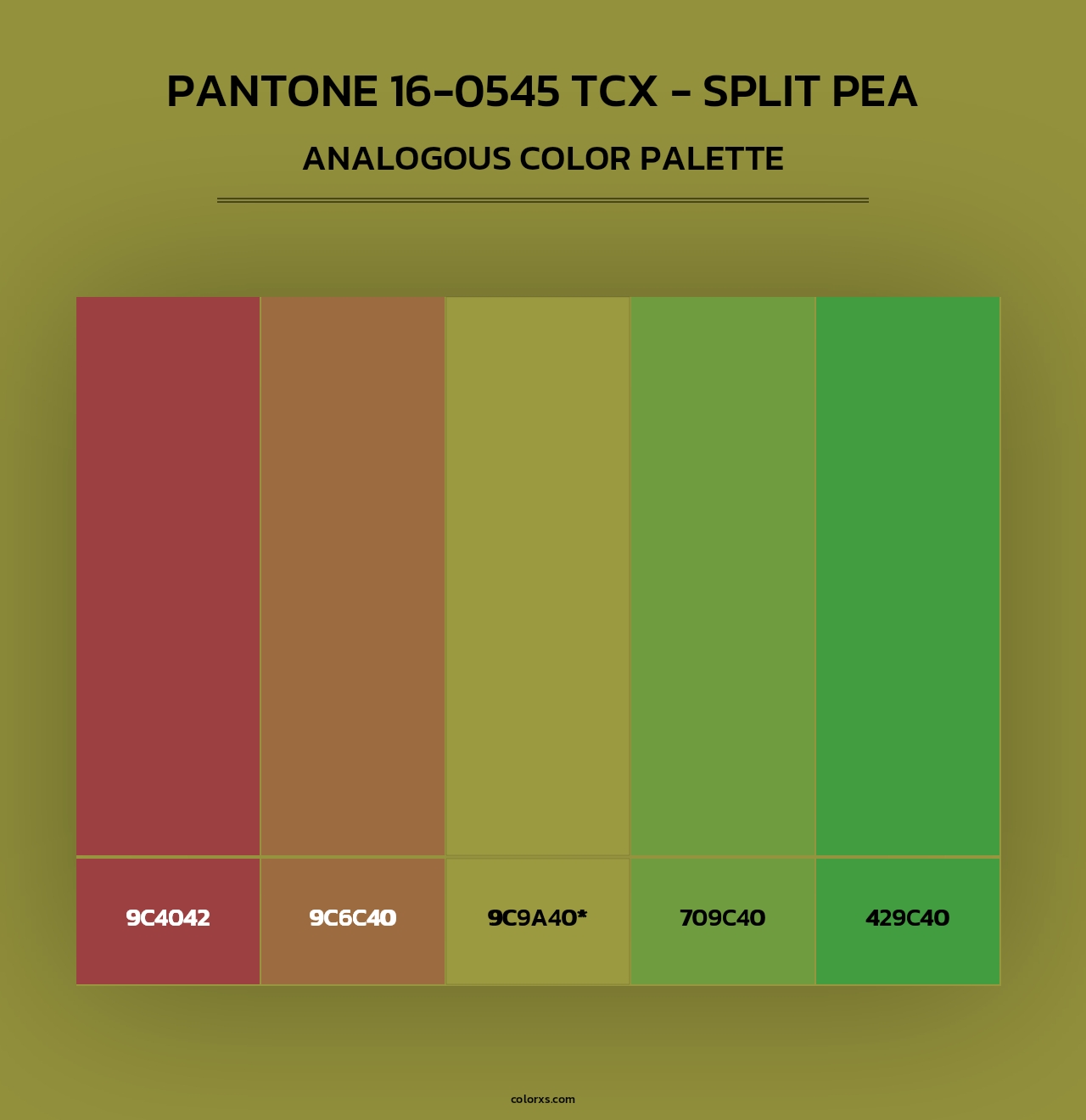 PANTONE 16-0545 TCX - Split Pea color palettes - colorxs.com