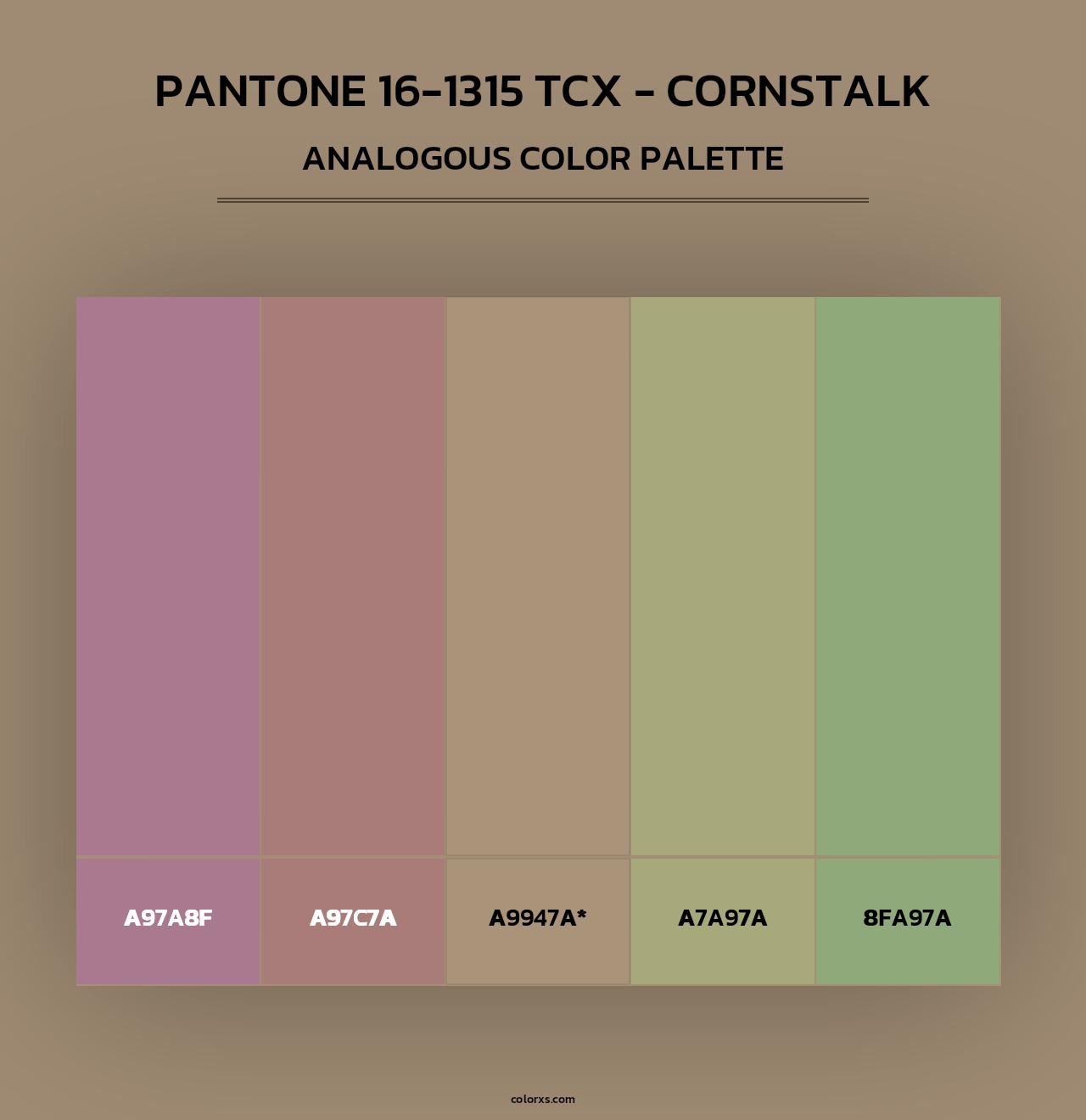 PANTONE 16-1315 TCX - Cornstalk color palettes - colorxs.com