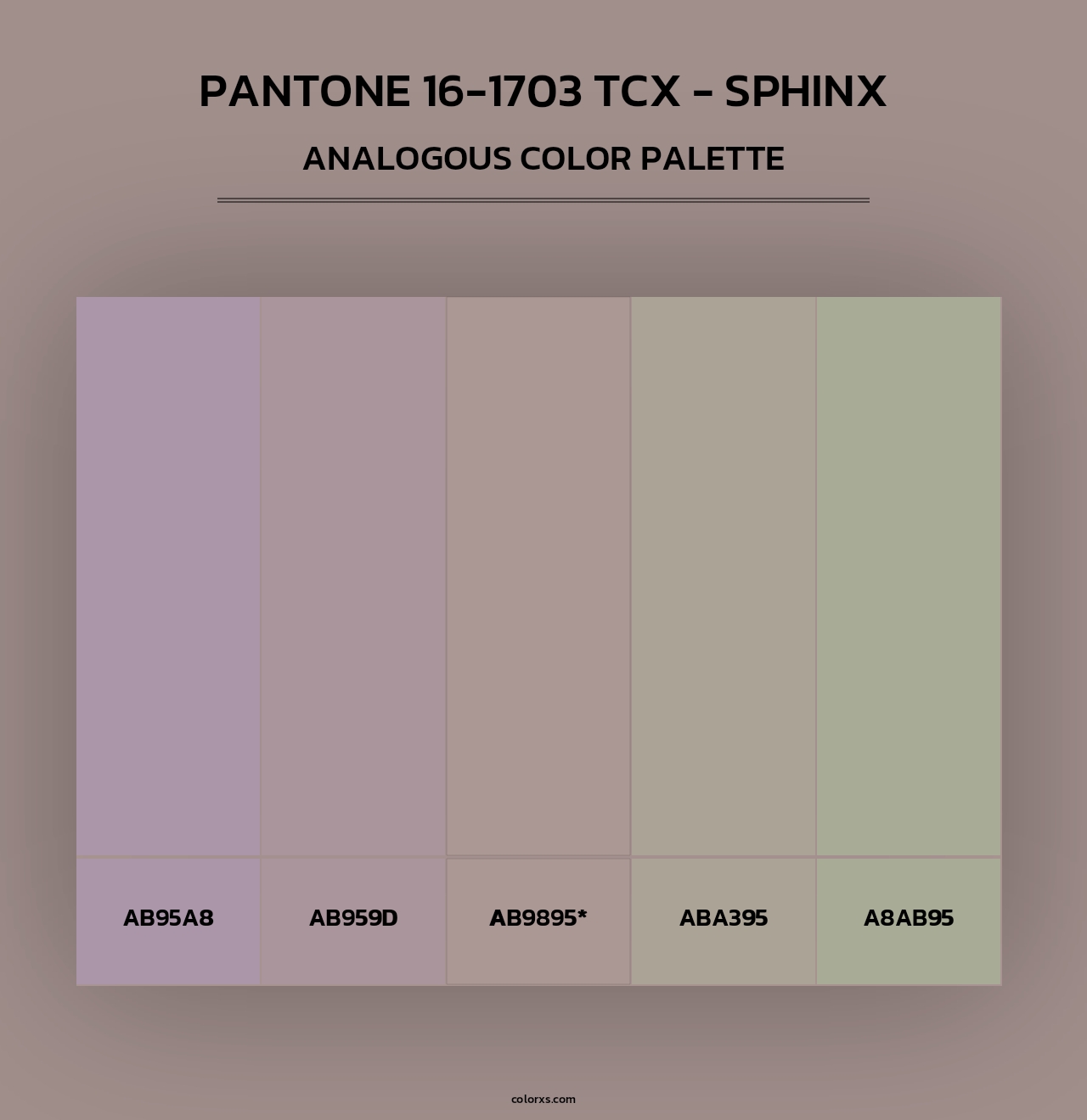 PANTONE 16-1703 TCX - Sphinx color palettes - colorxs.com