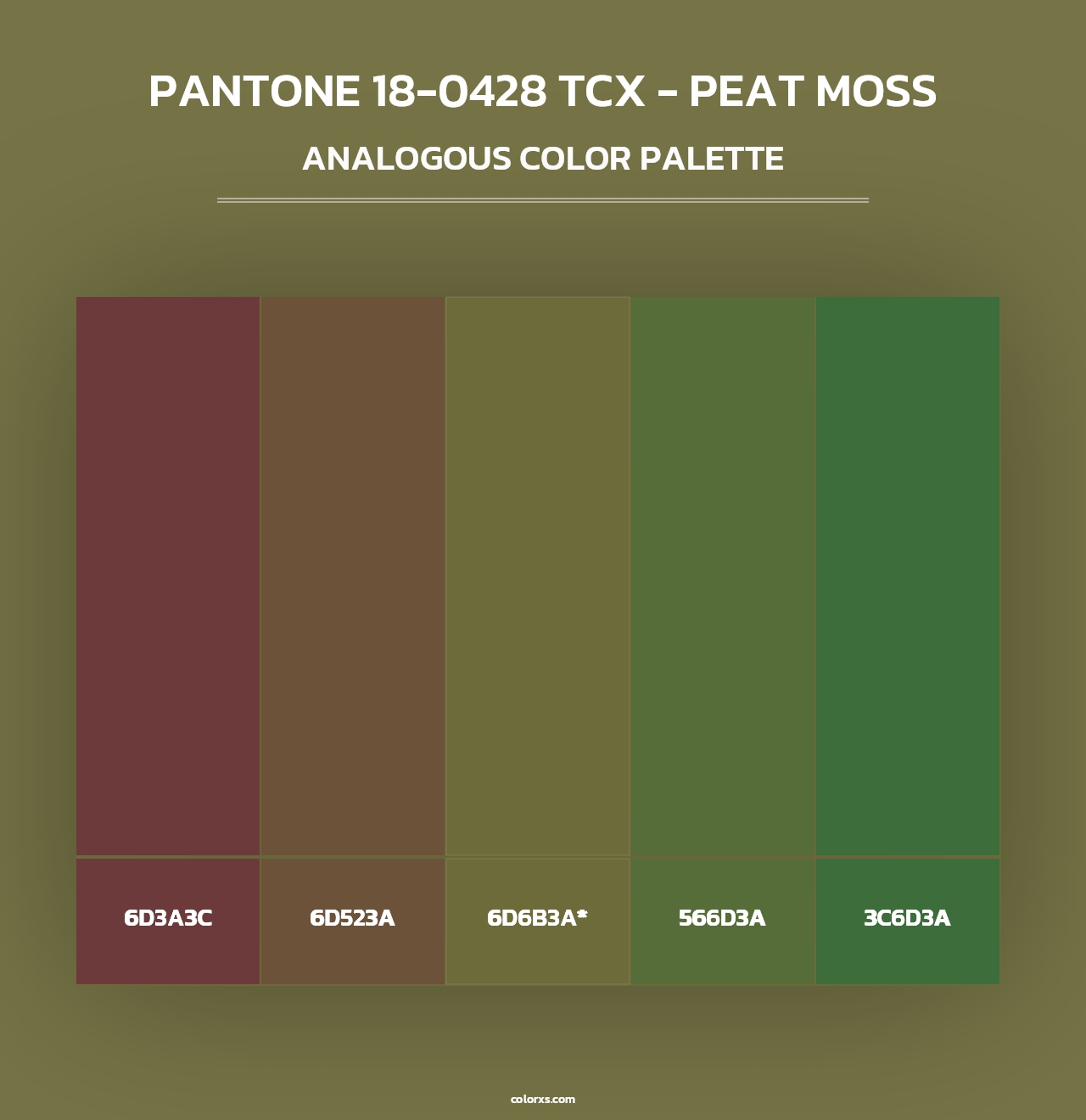 PANTONE 18-0428 TCX - Peat Moss color palettes - colorxs.com