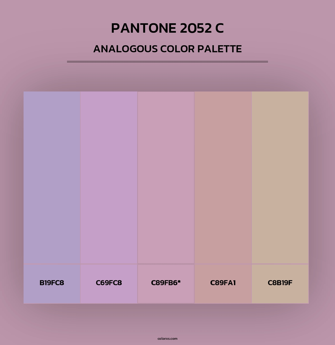 PANTONE 2052 C color palettes - colorxs.com