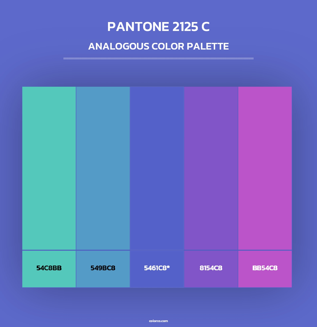 PANTONE 2125 C color palettes - colorxs.com