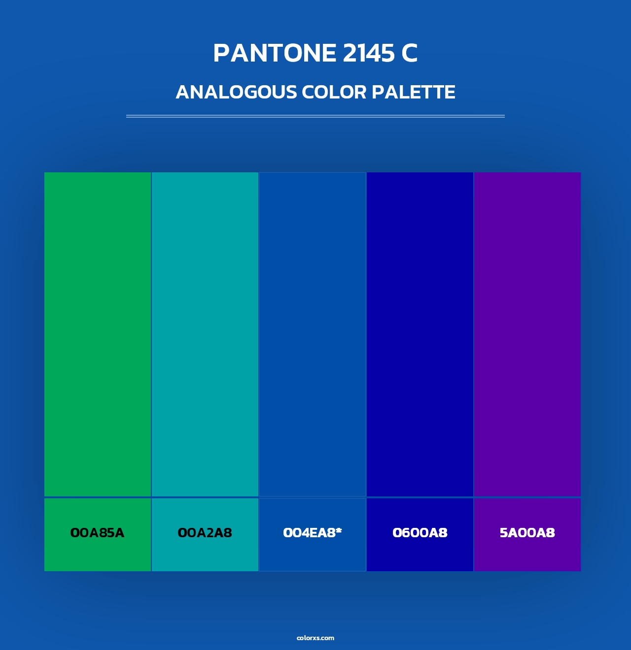 PANTONE 2145 C color palettes - colorxs.com