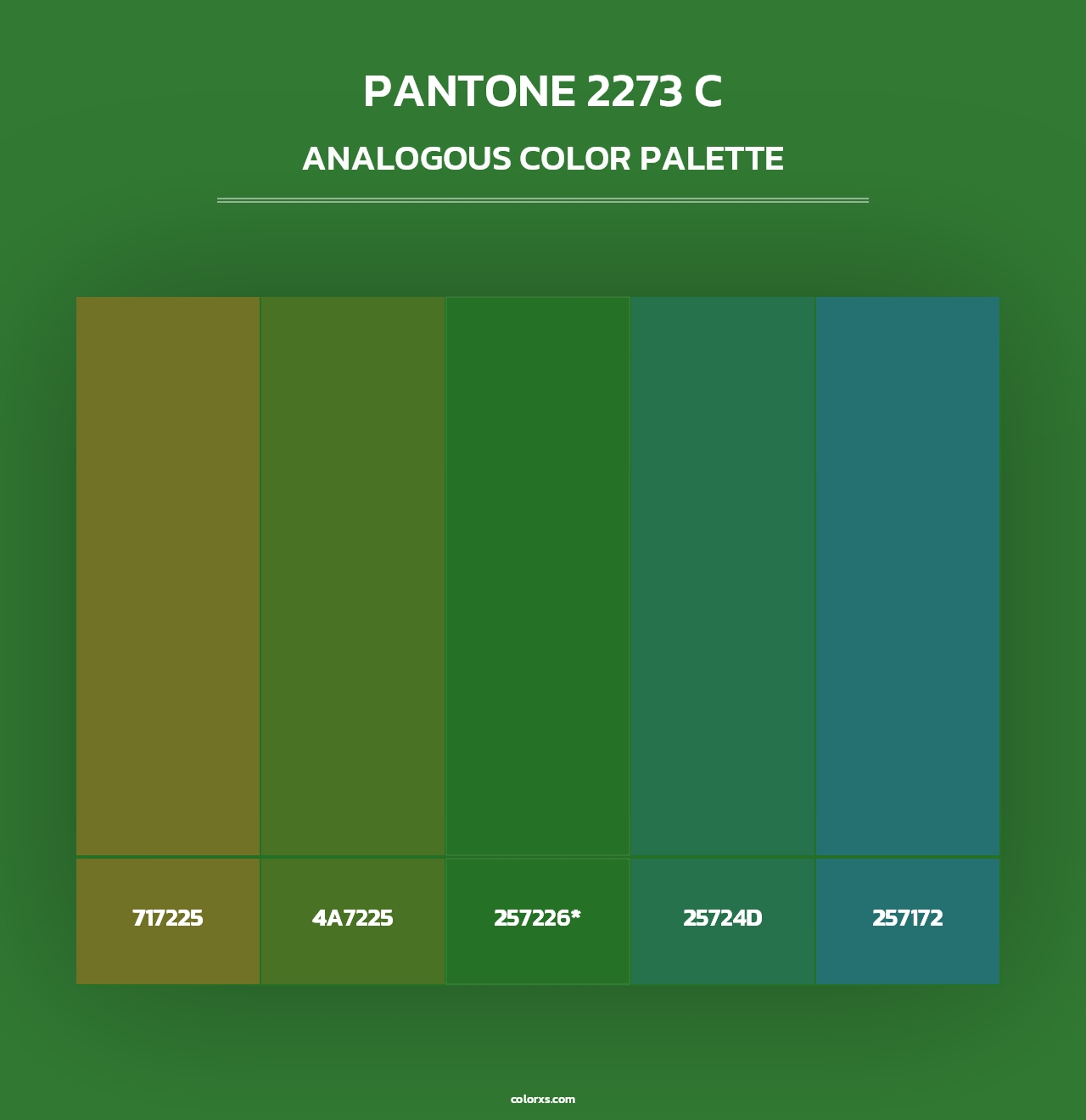 PANTONE 2273 C color palettes - colorxs.com