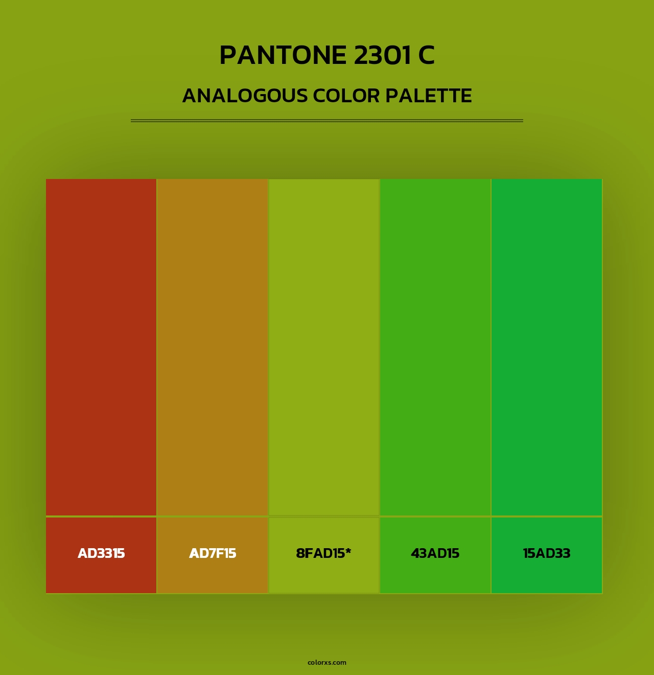 PANTONE 2301 C color palettes - colorxs.com