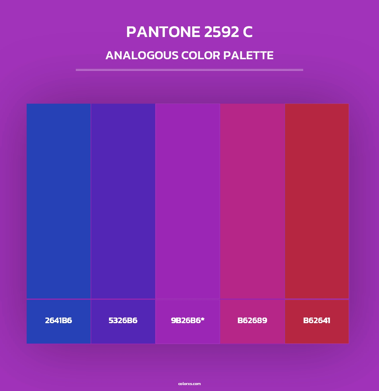 PANTONE 2592 C color palettes - colorxs.com