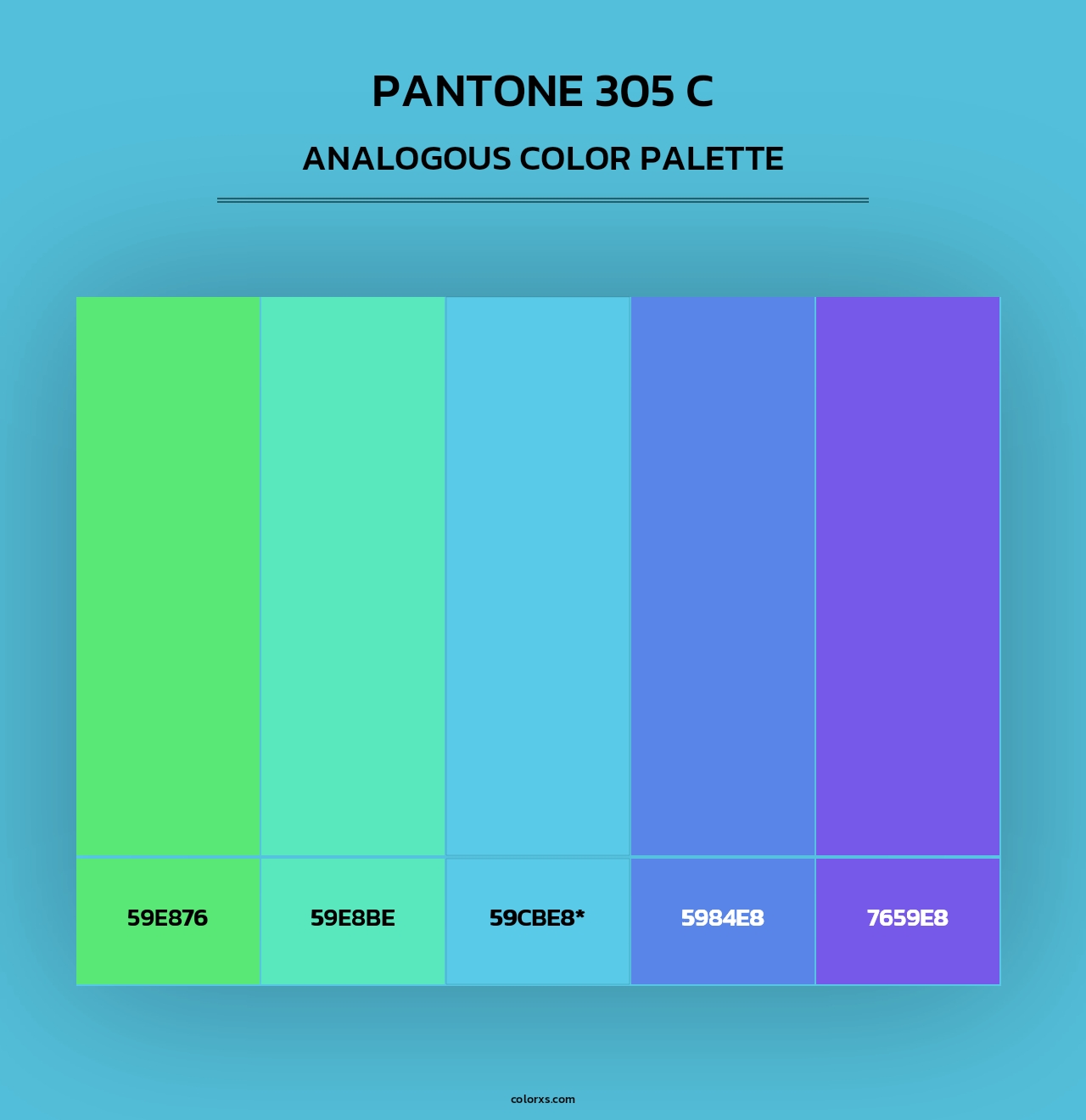 PANTONE 305 C color palettes - colorxs.com