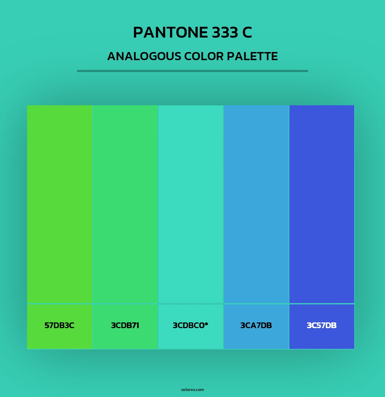 PANTONE 333 C color palettes - colorxs.com