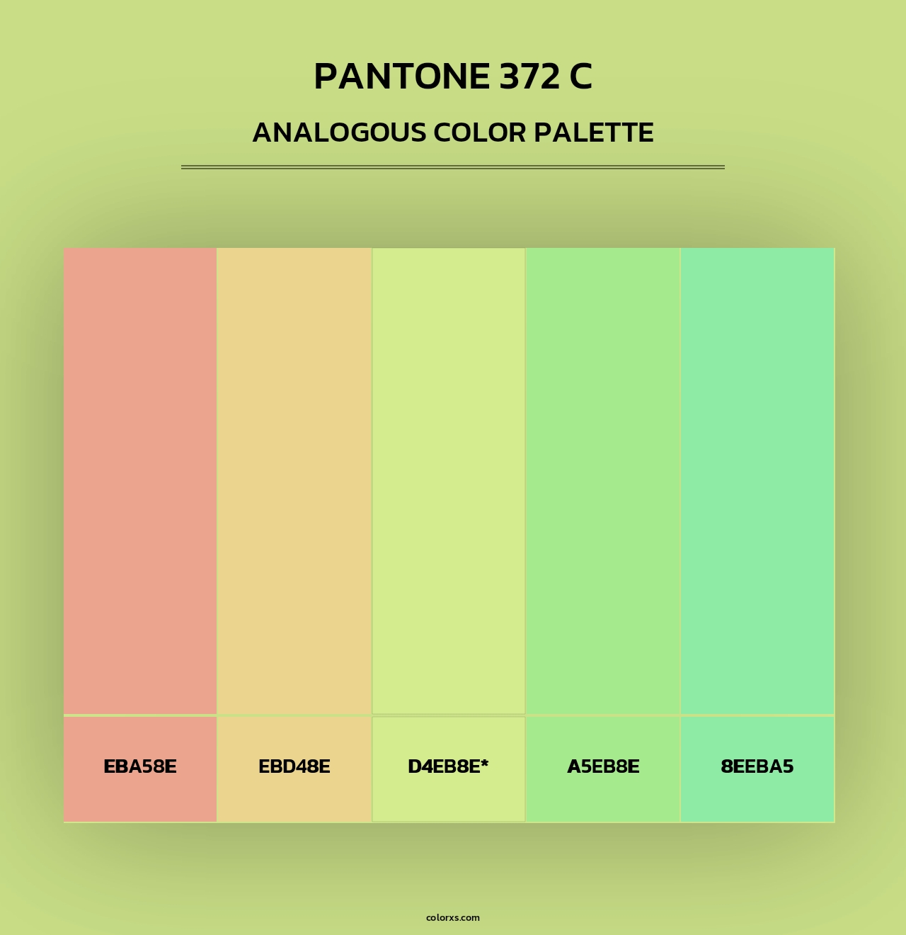 PANTONE 372 C color palettes - colorxs.com