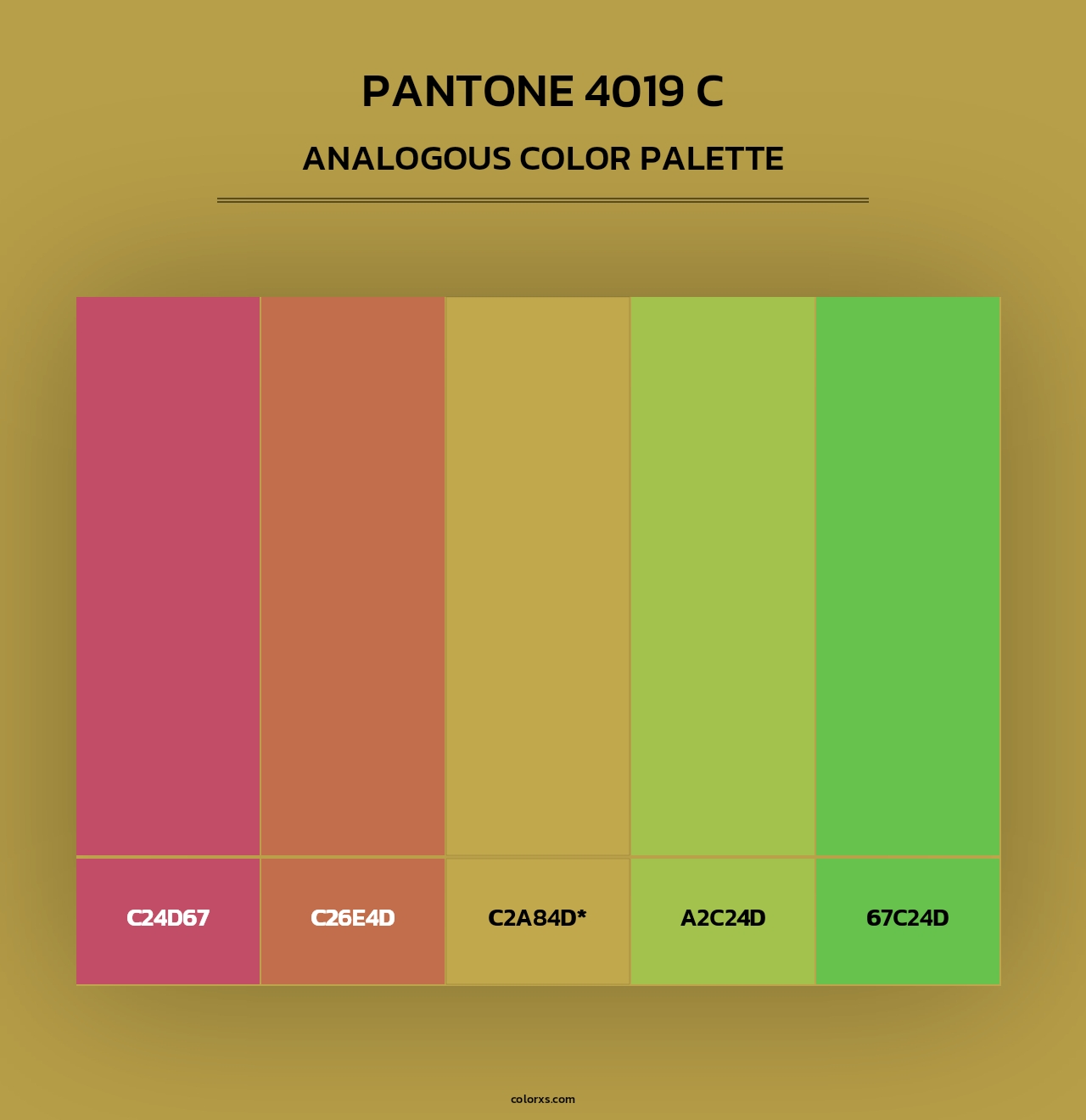 PANTONE 4019 C color palettes - colorxs.com