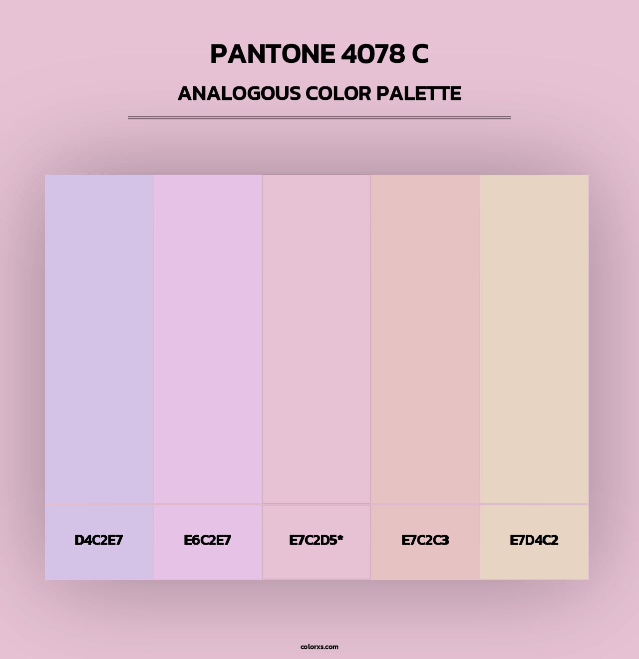 PANTONE 4078 C color palettes - colorxs.com