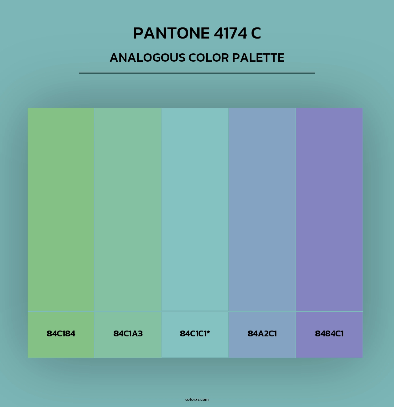PANTONE 4174 C color palettes - colorxs.com