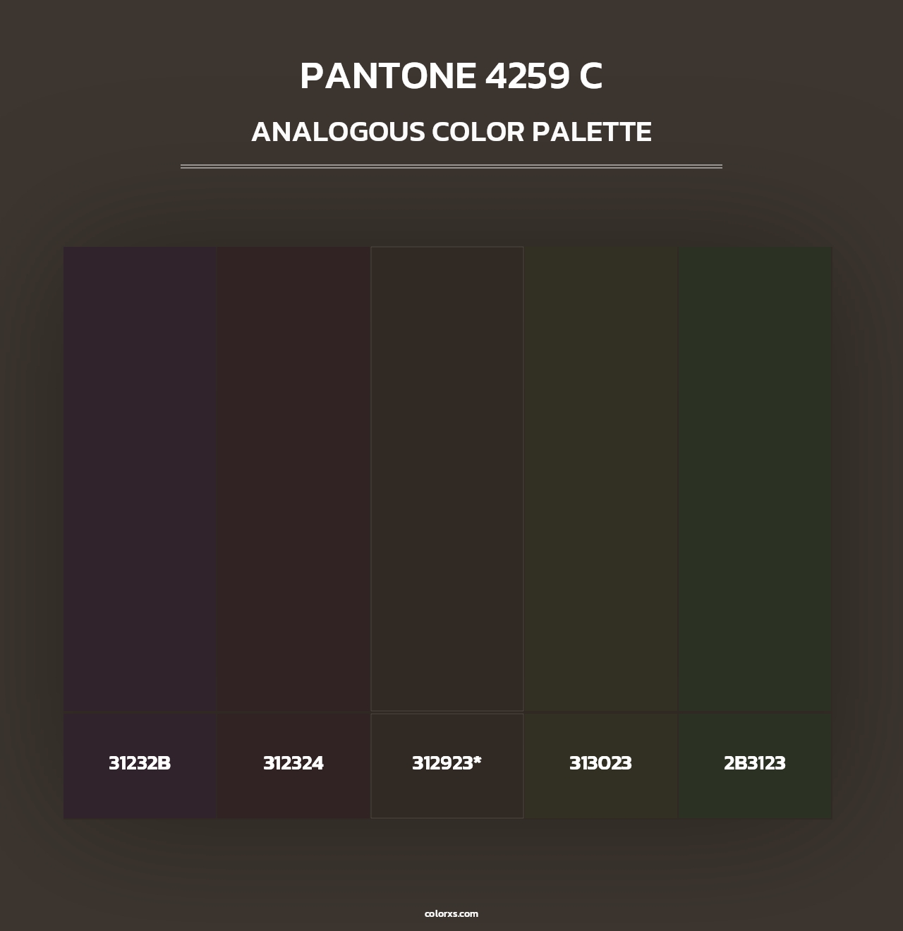 PANTONE 4259 C color palettes - colorxs.com