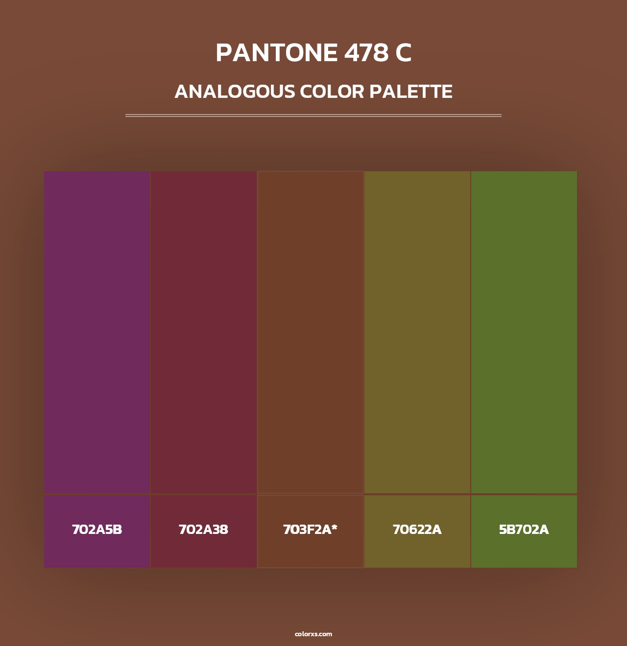 PANTONE 478 C color palettes - colorxs.com