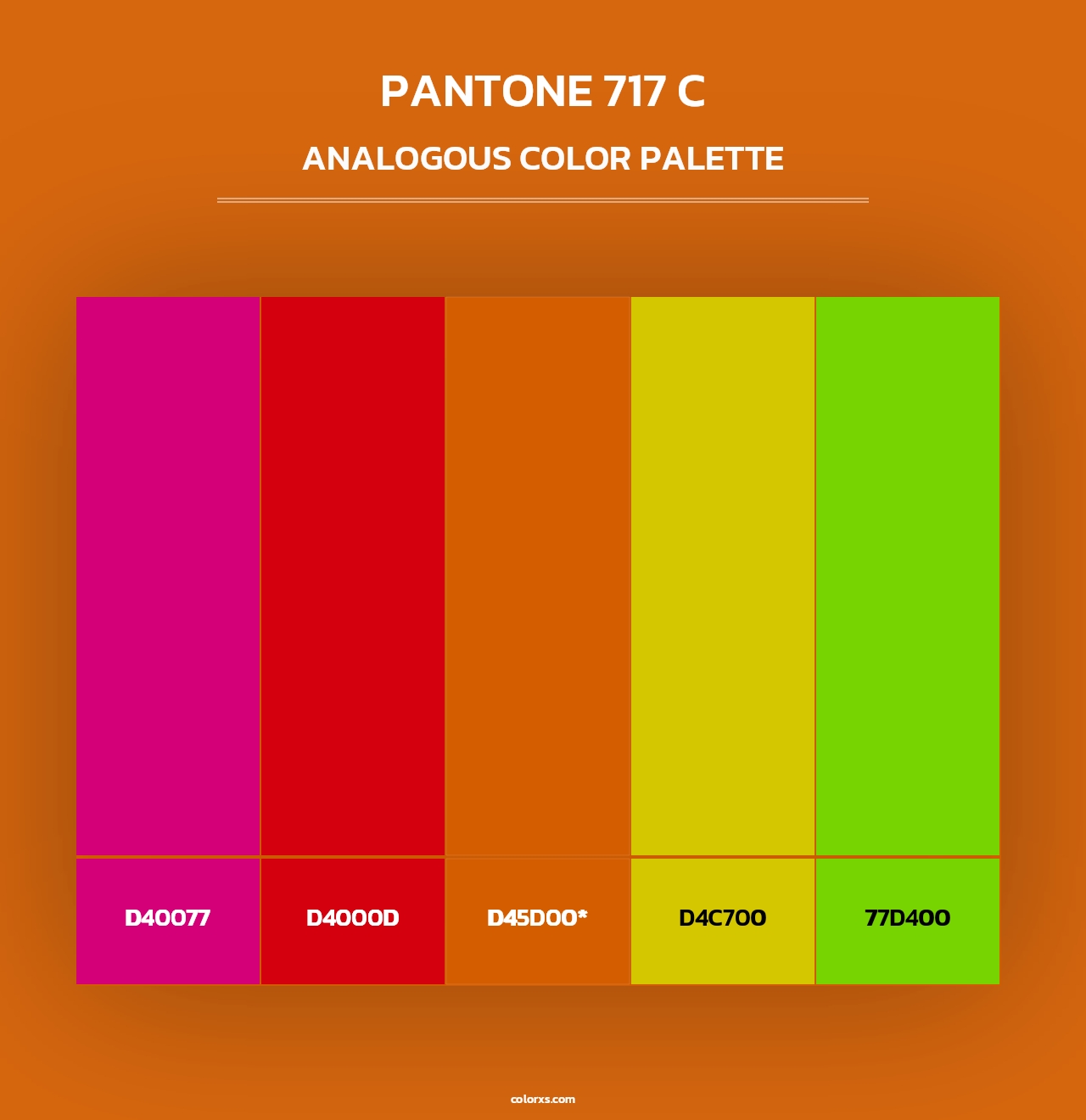 PANTONE 717 C color palettes - colorxs.com
