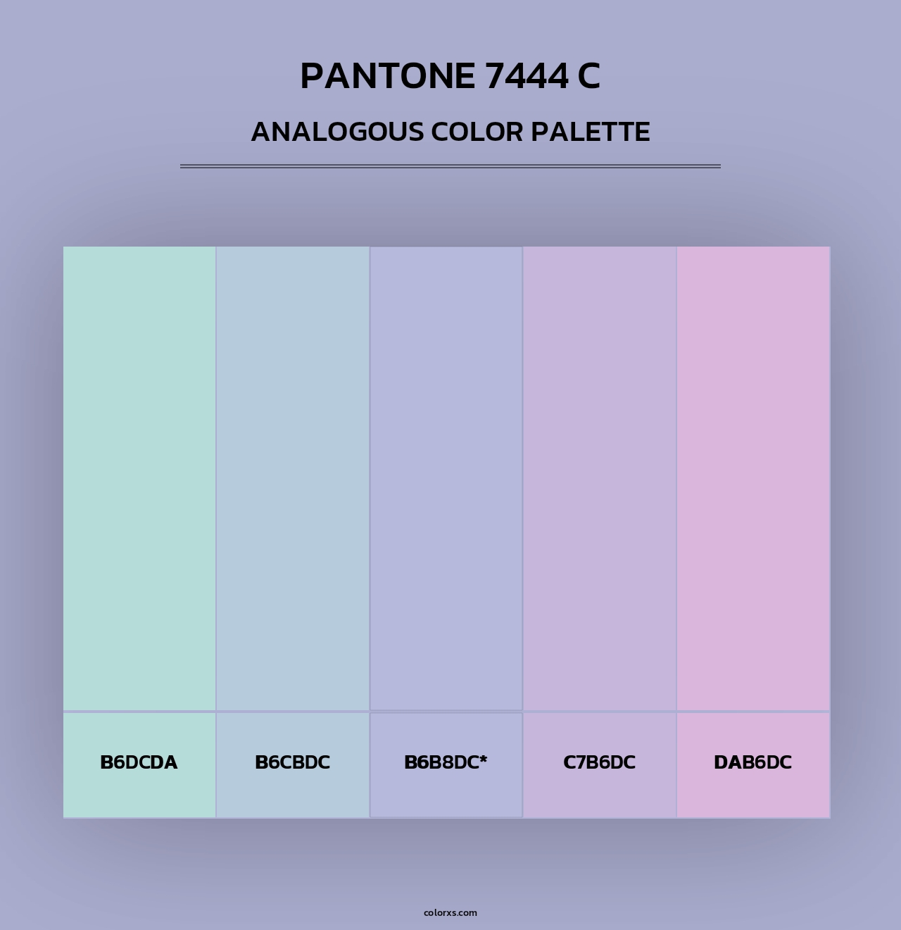 PANTONE 7444 C color palettes - colorxs.com
