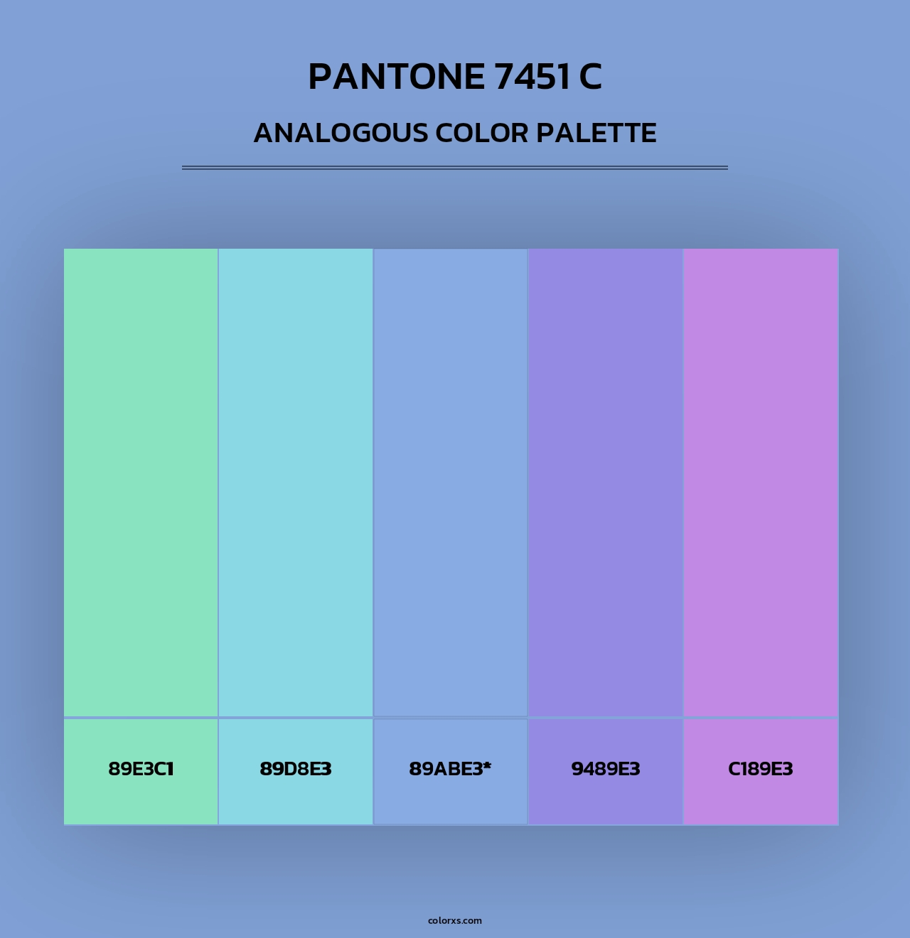 PANTONE 7451 C color palettes - colorxs.com