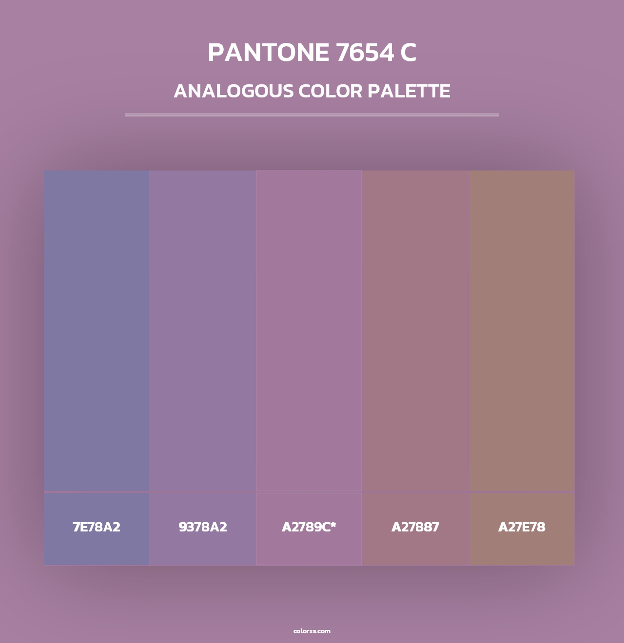 PANTONE 7654 C color palettes - colorxs.com