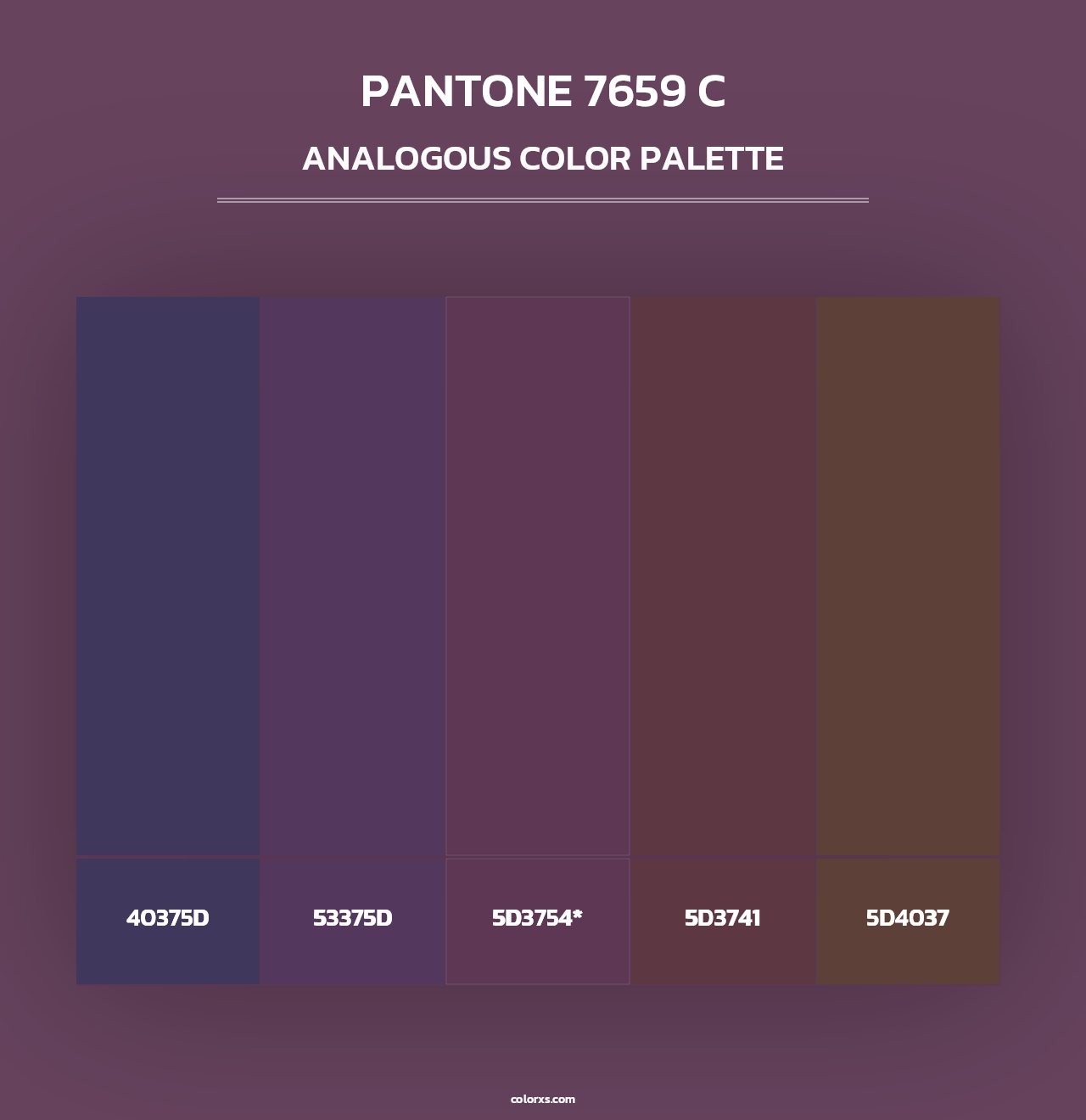 PANTONE 7659 C color palettes - colorxs.com