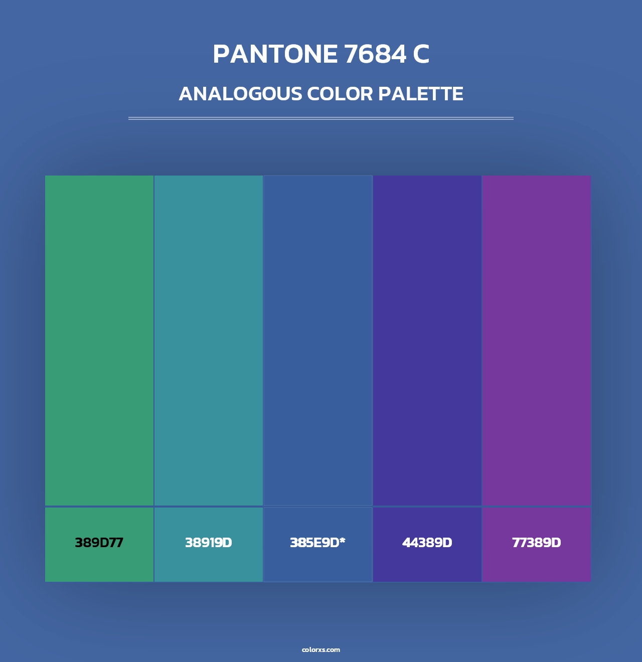 PANTONE 7684 C color palettes - colorxs.com