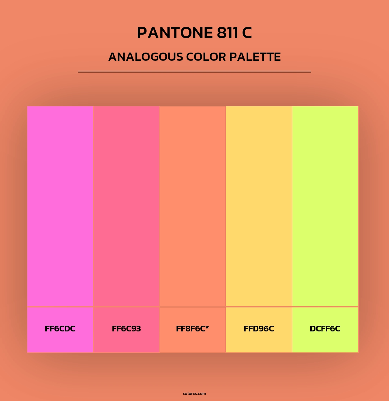 PANTONE 811 C color palettes - colorxs.com