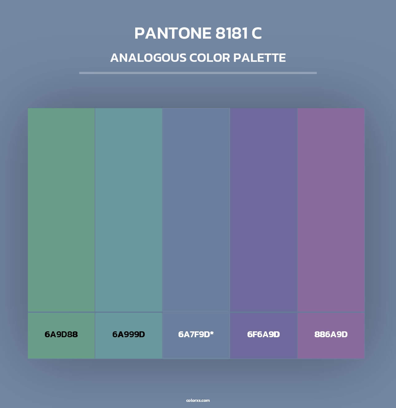 PANTONE 8181 C color palettes - colorxs.com