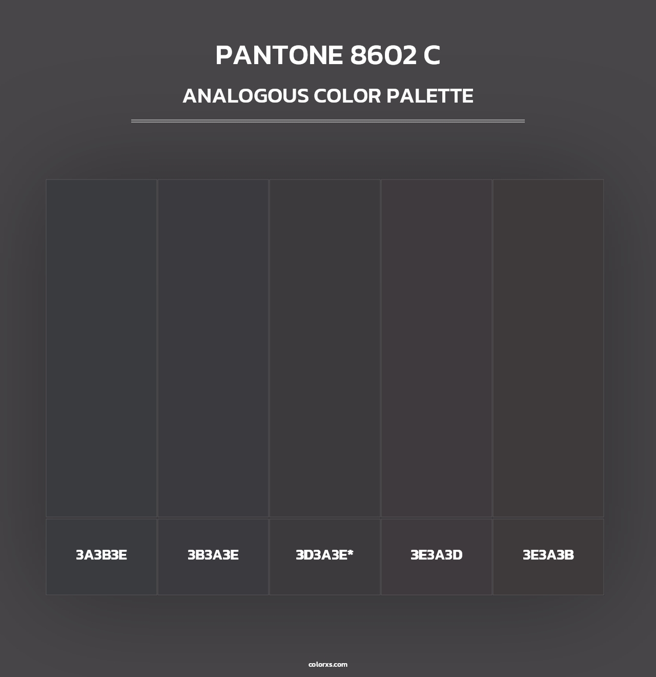 PANTONE 8602 C color palettes - colorxs.com