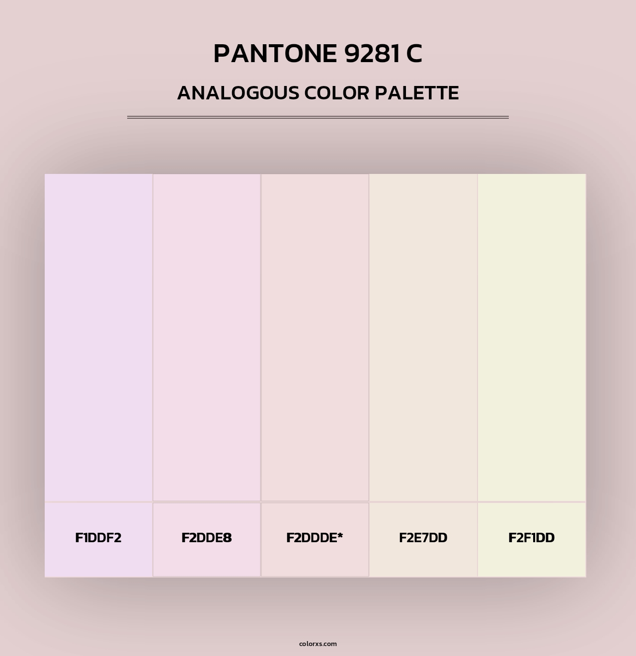 PANTONE 9281 C color palettes - colorxs.com