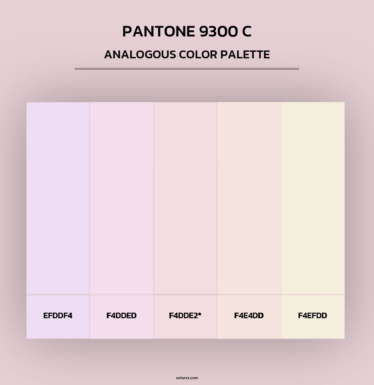 PANTONE 9300 C color palettes - colorxs.com