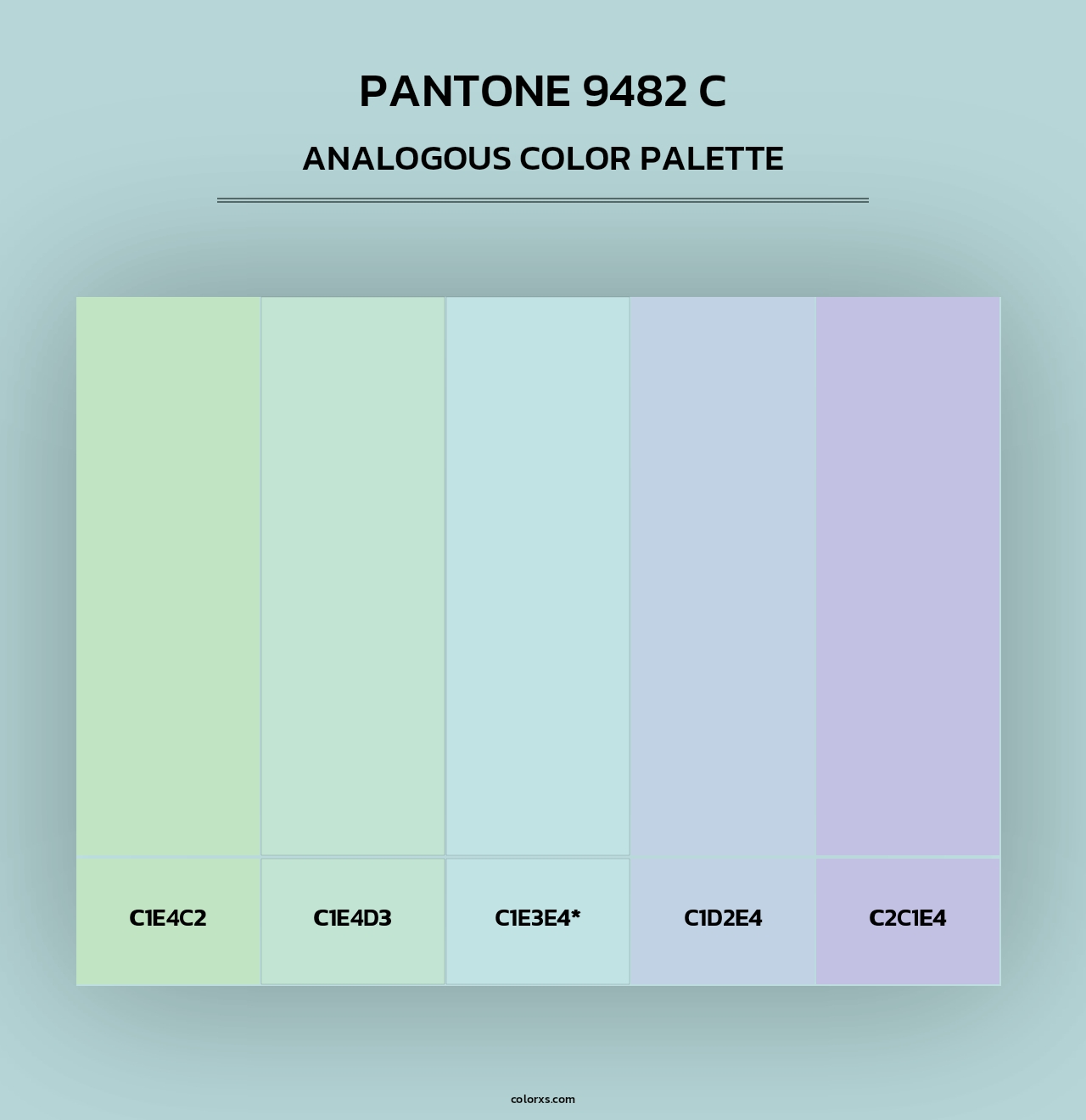 PANTONE 9482 C color palettes - colorxs.com
