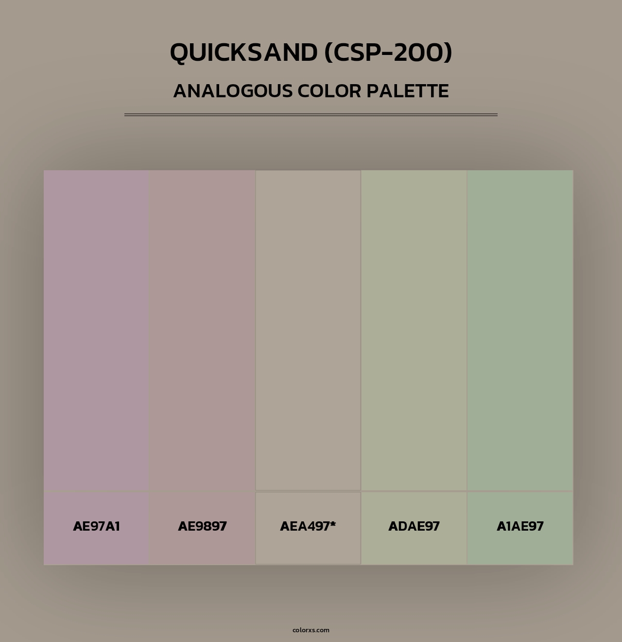 Benjamin Moore Quicksand (CSP-200) Paint coordinating colors and ...