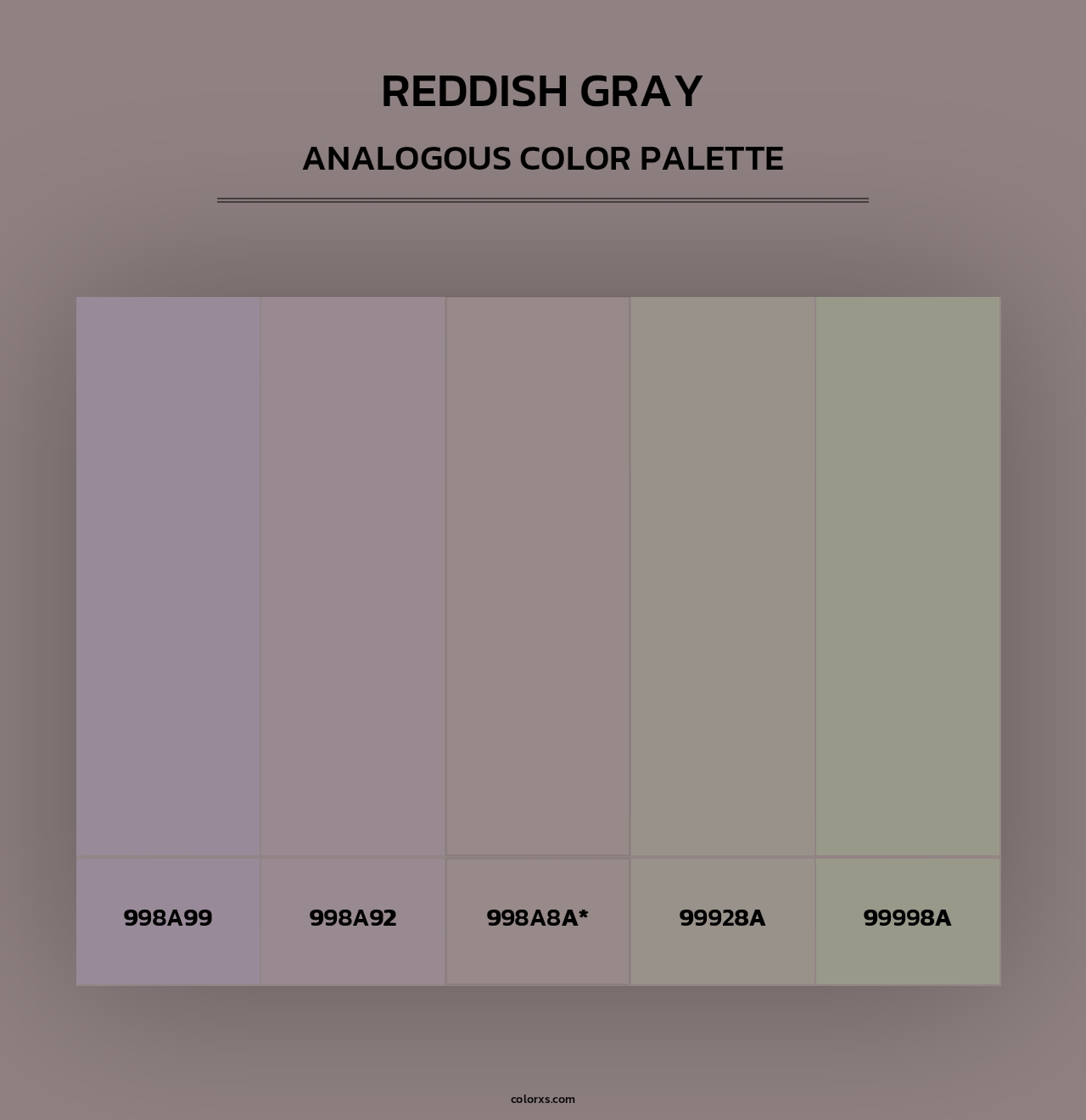 Reddish Gray color palettes - colorxs.com