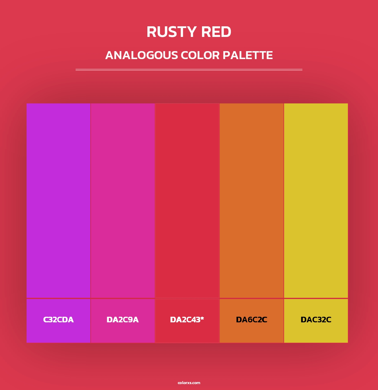Rusty Red color palettes - colorxs.com
